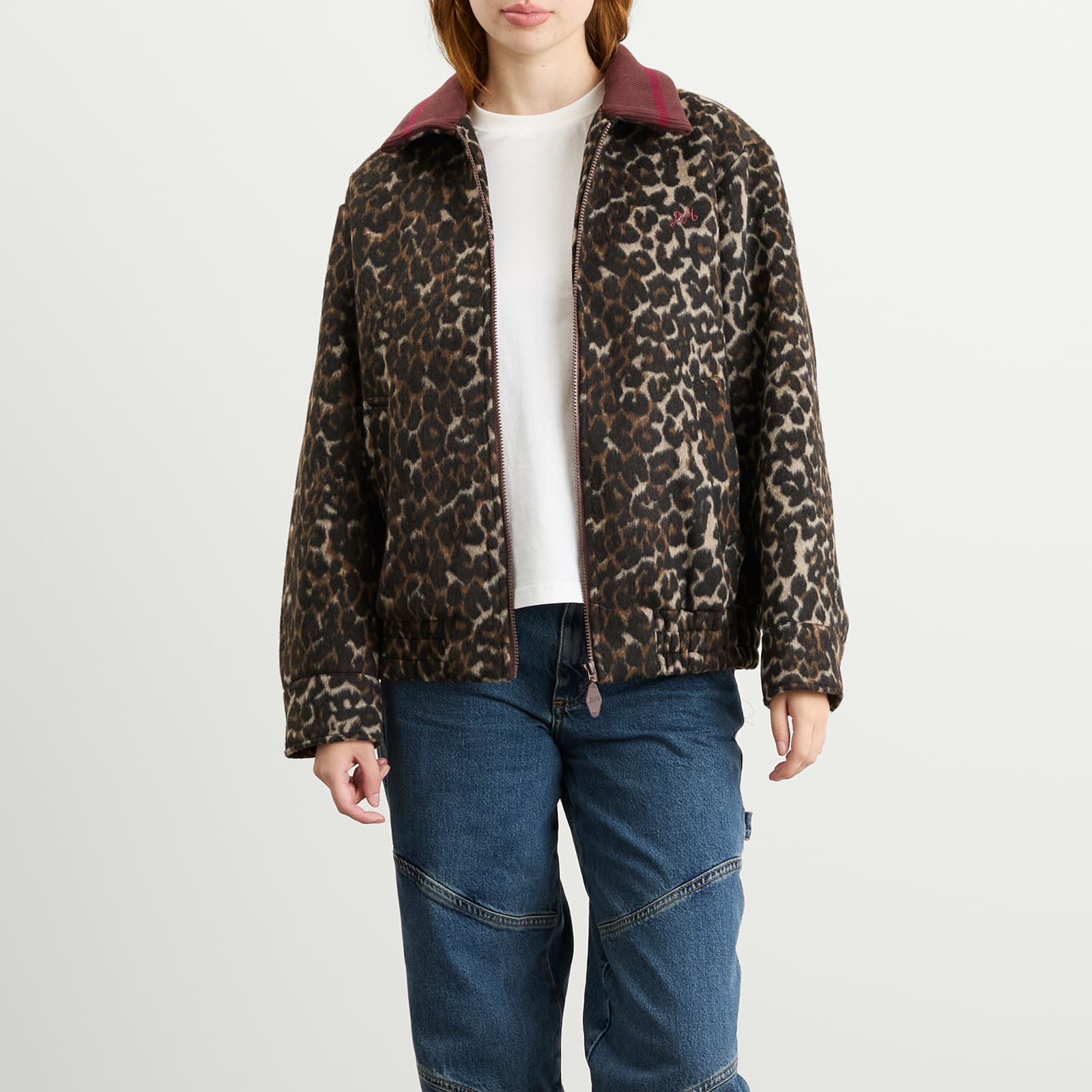 Damson Madder Pixie Leopard Bomber Jacket Leopard | END. (CA)
