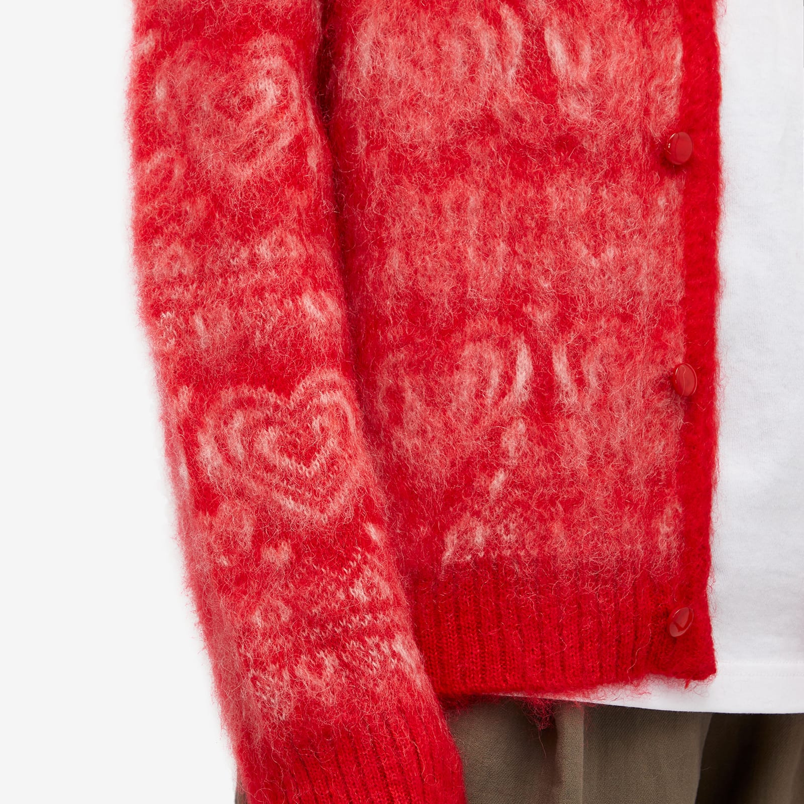 Needles Heart Mohair Cardigan Red | END. (KR)
