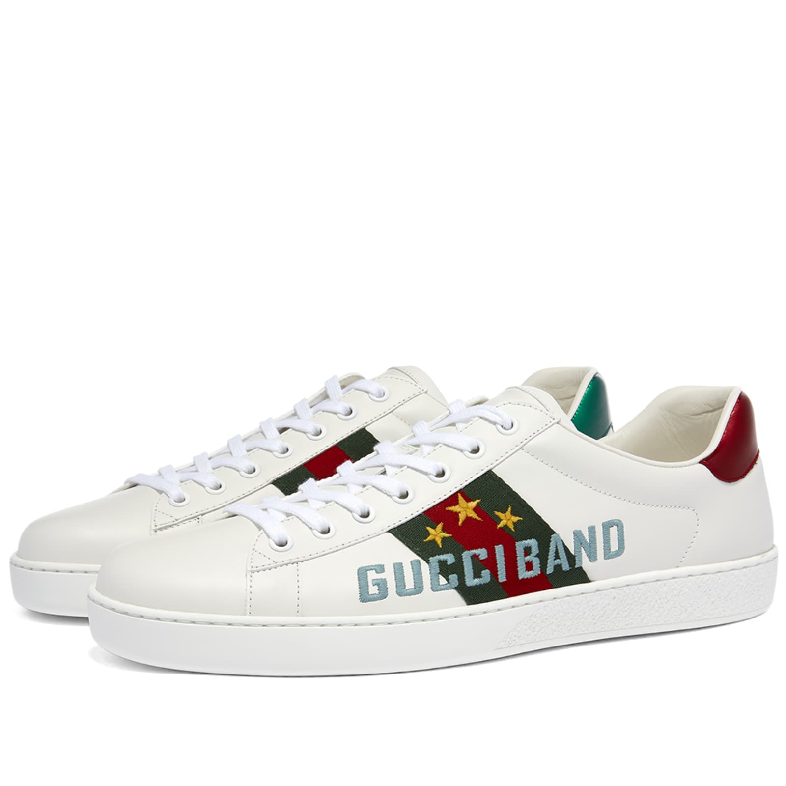 Gucci New Ace Gucci Band Logo Sneaker White | END. (US)