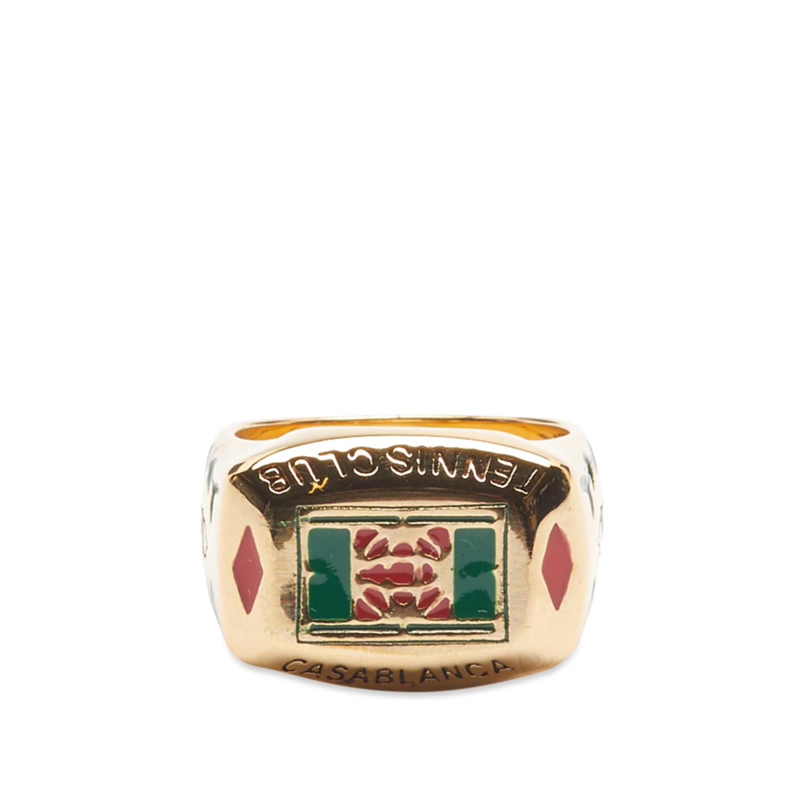 Casablanca Tennis Club Ring Gold & Green | END. (US)