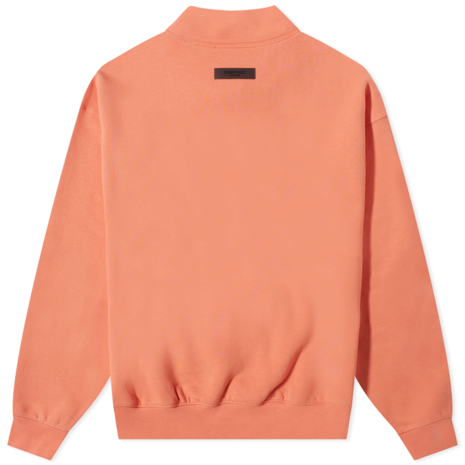 Fear of God ESSENTIALS Logo Mock Neck Sweat Coral | END. (US)
