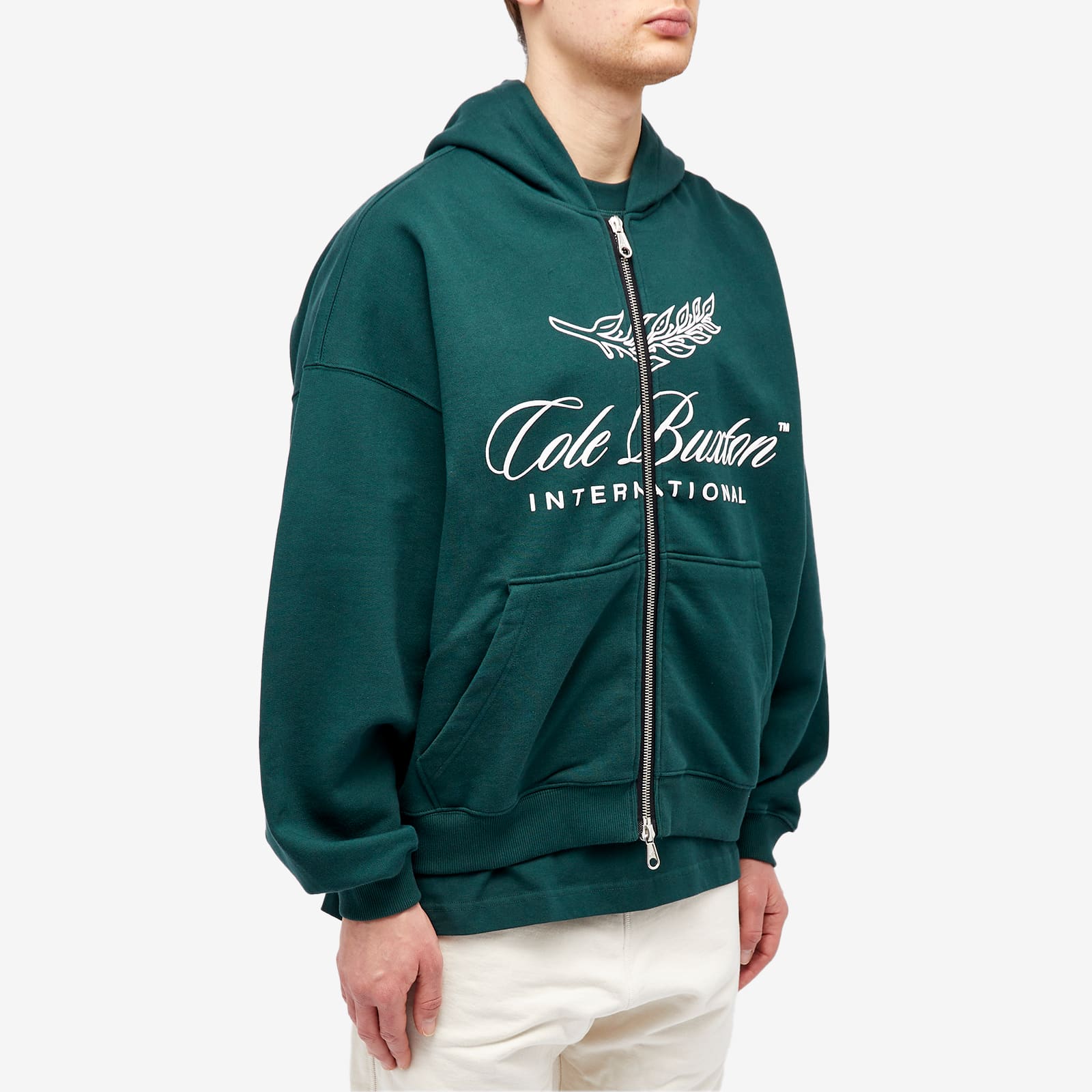 Cole Buxton International Zip Hoodie Forest Green | END. (GB)