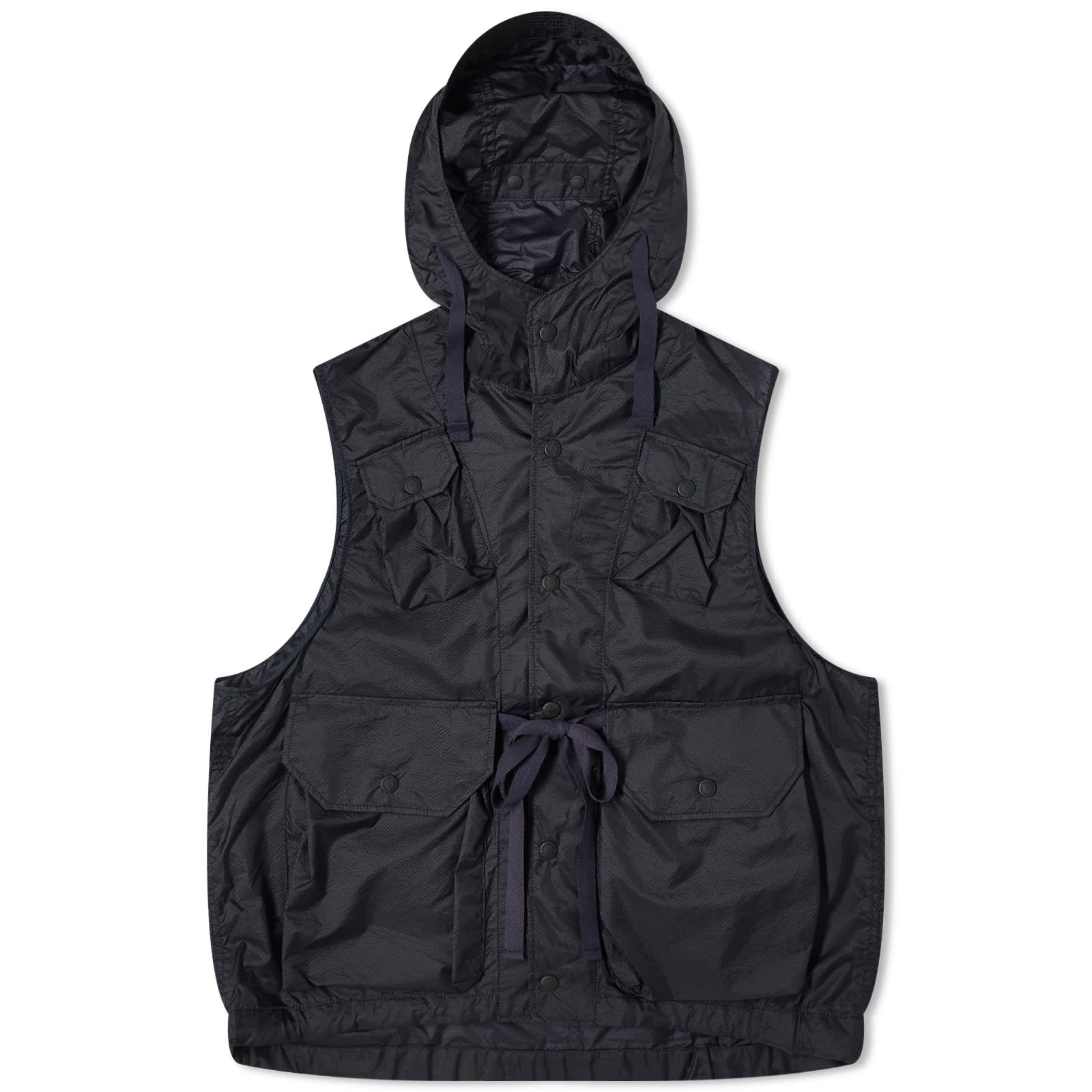 Engineered Garments Field Vest Dark Navy Nylon Micro Ripstop | END. (GB)