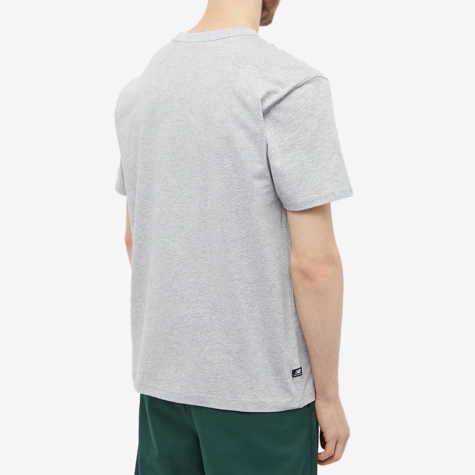 New Balance NB Essentials Logo T-Shirt Athletic Grey | END. (US)