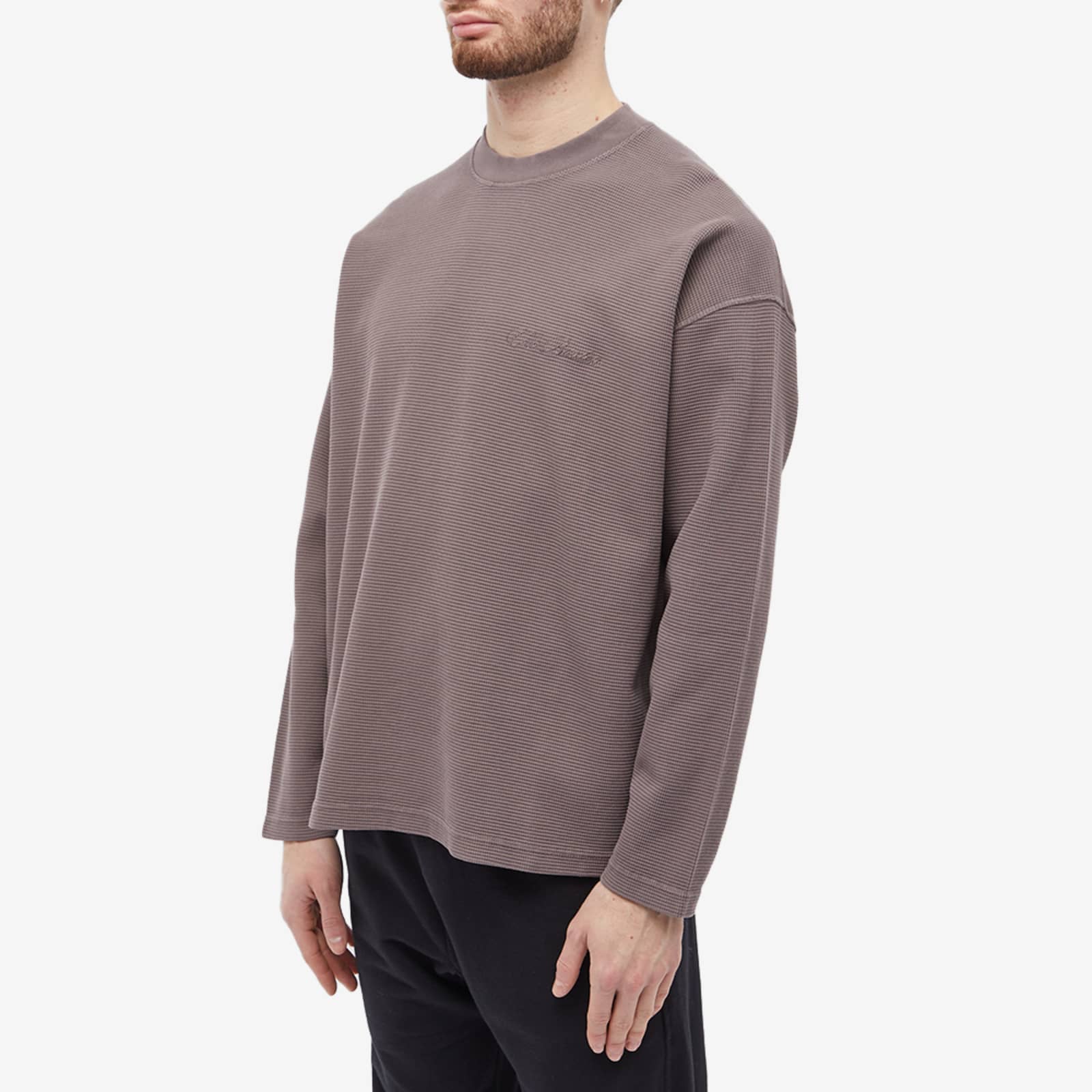 Cole Buxton Long Sleeve Waffle T-Shirt Brown | END. (GB)