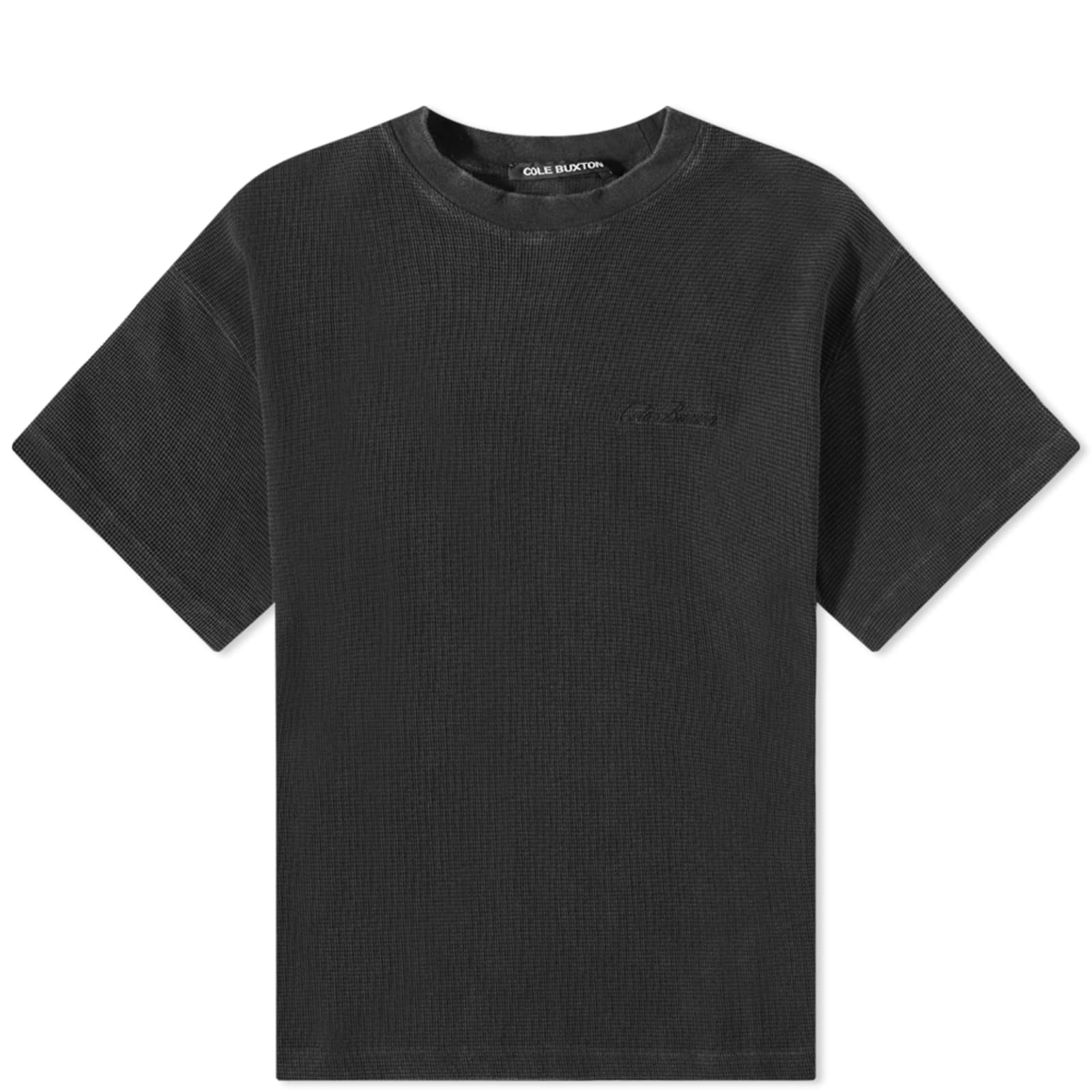 Cole Buxton Waffle Lounge T-Shirt Black | END. (US)
