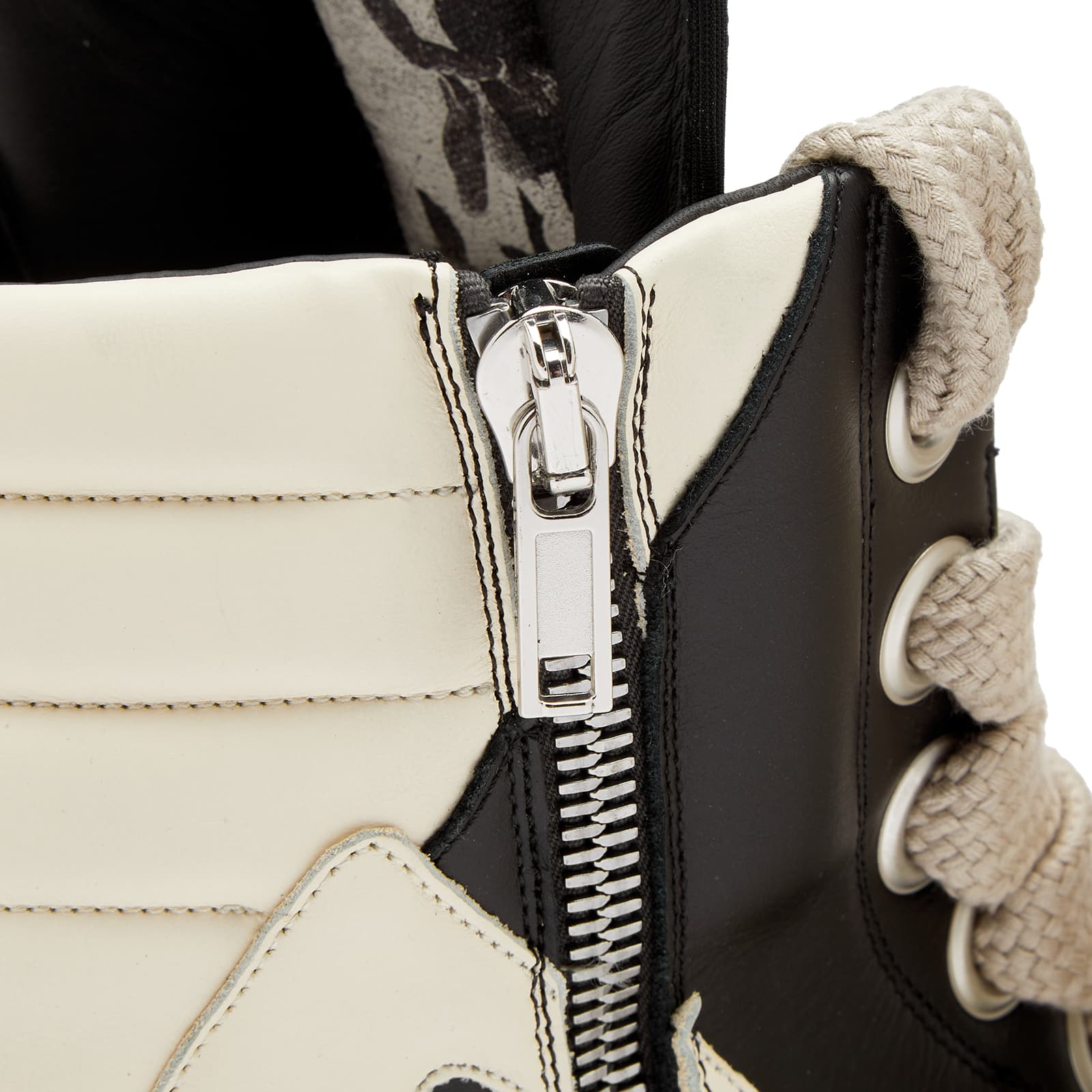 Rick Owens Geobasket Sneaker Black & Milk | END. (US)