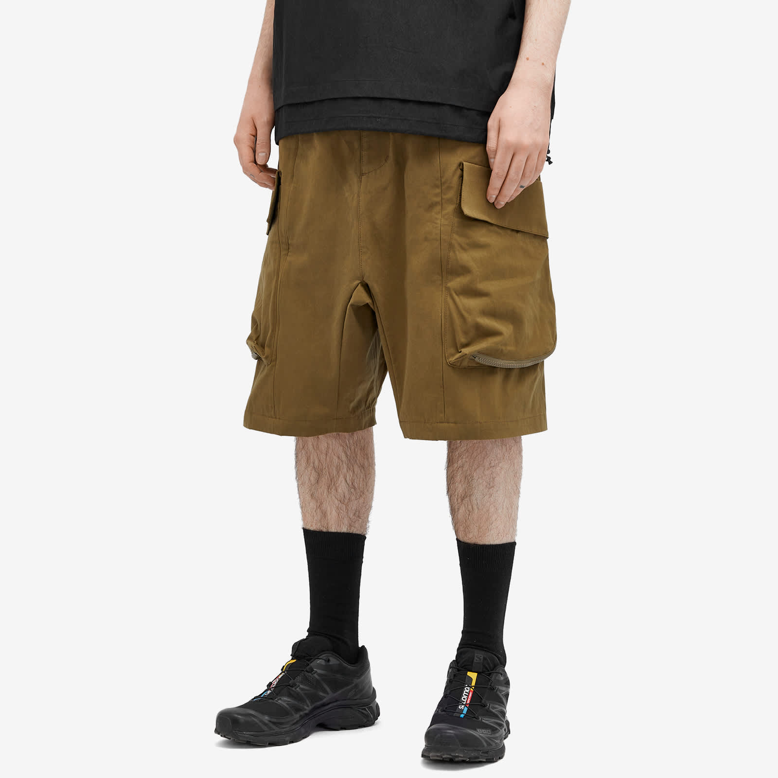 Poliquant High Density Jungle Cargo Shorts Khaki | END. Poliquant High Density Jungle Cargo Shorts Khaki | END.