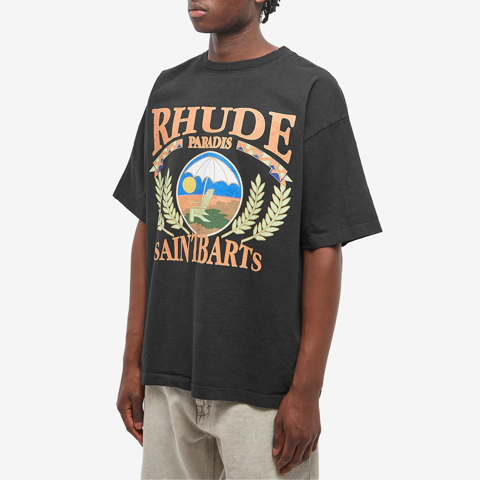 Rhude Beach Chair Logo T-Shirt Vtg Black | END. (KR)