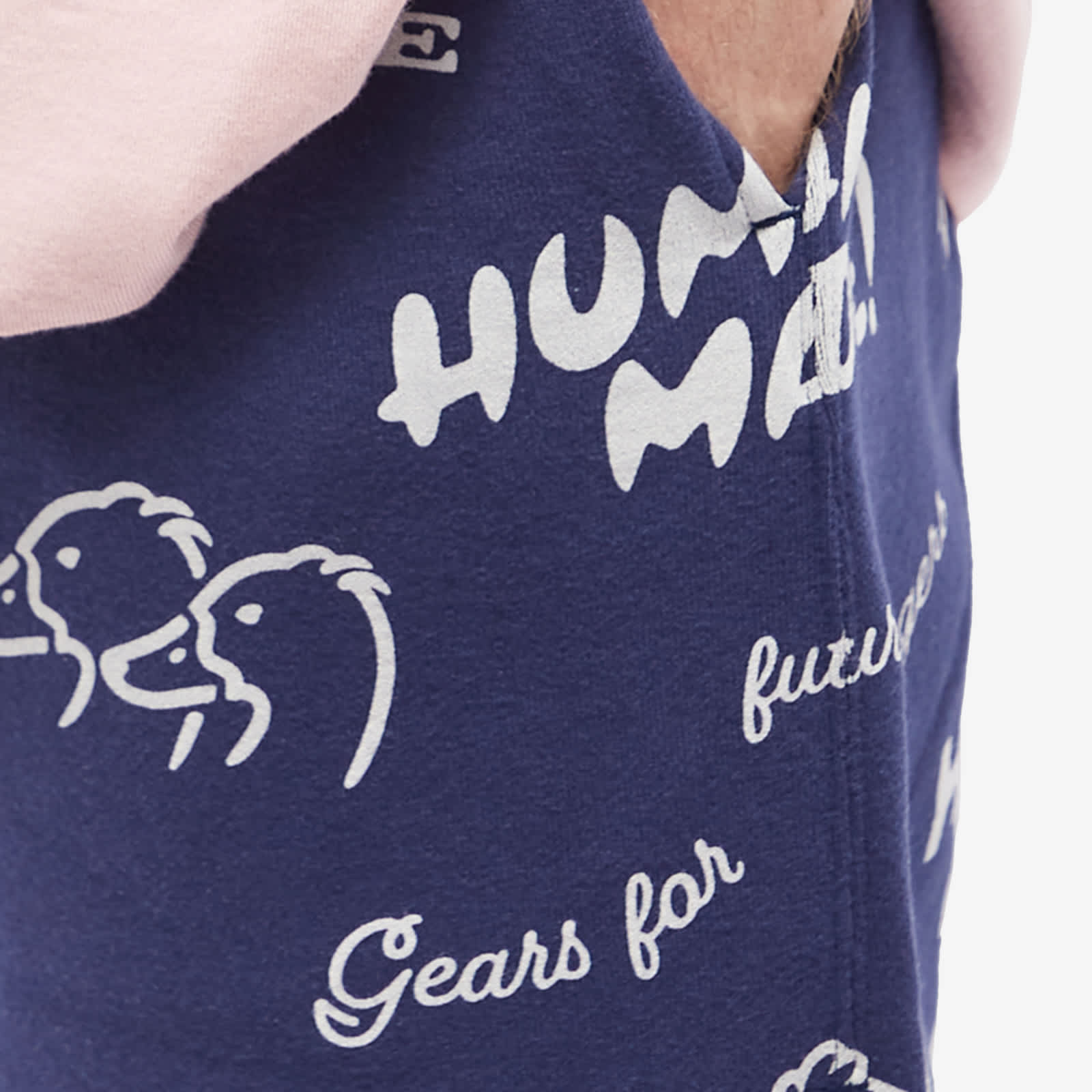 Human Made Printed Sweat Shorts Navy | END. (GB)