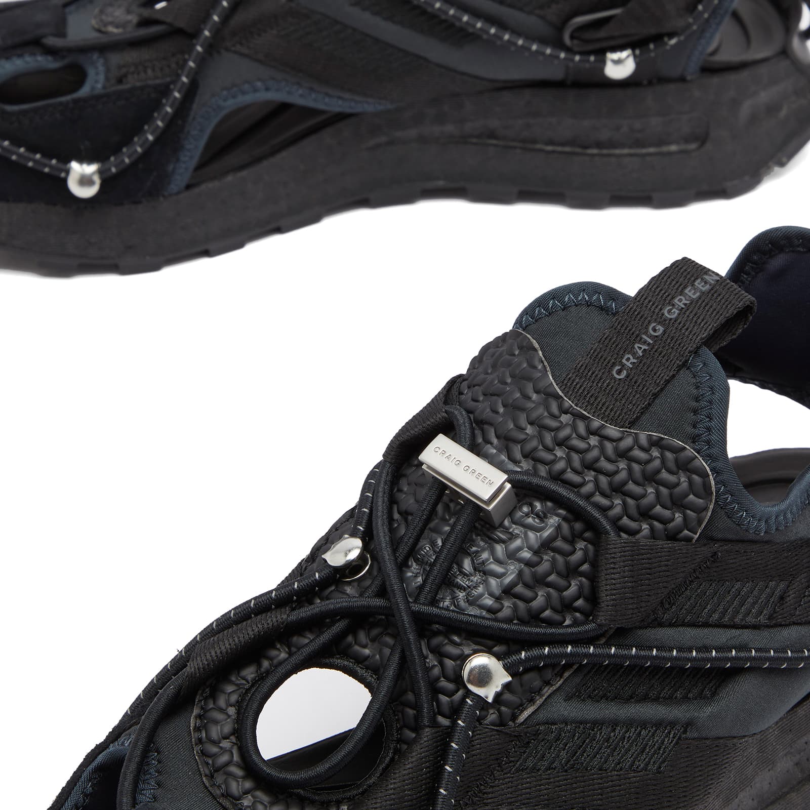 Adidas Consortium x Craig Green Retropy Sandals Core Black & Grey | END ...