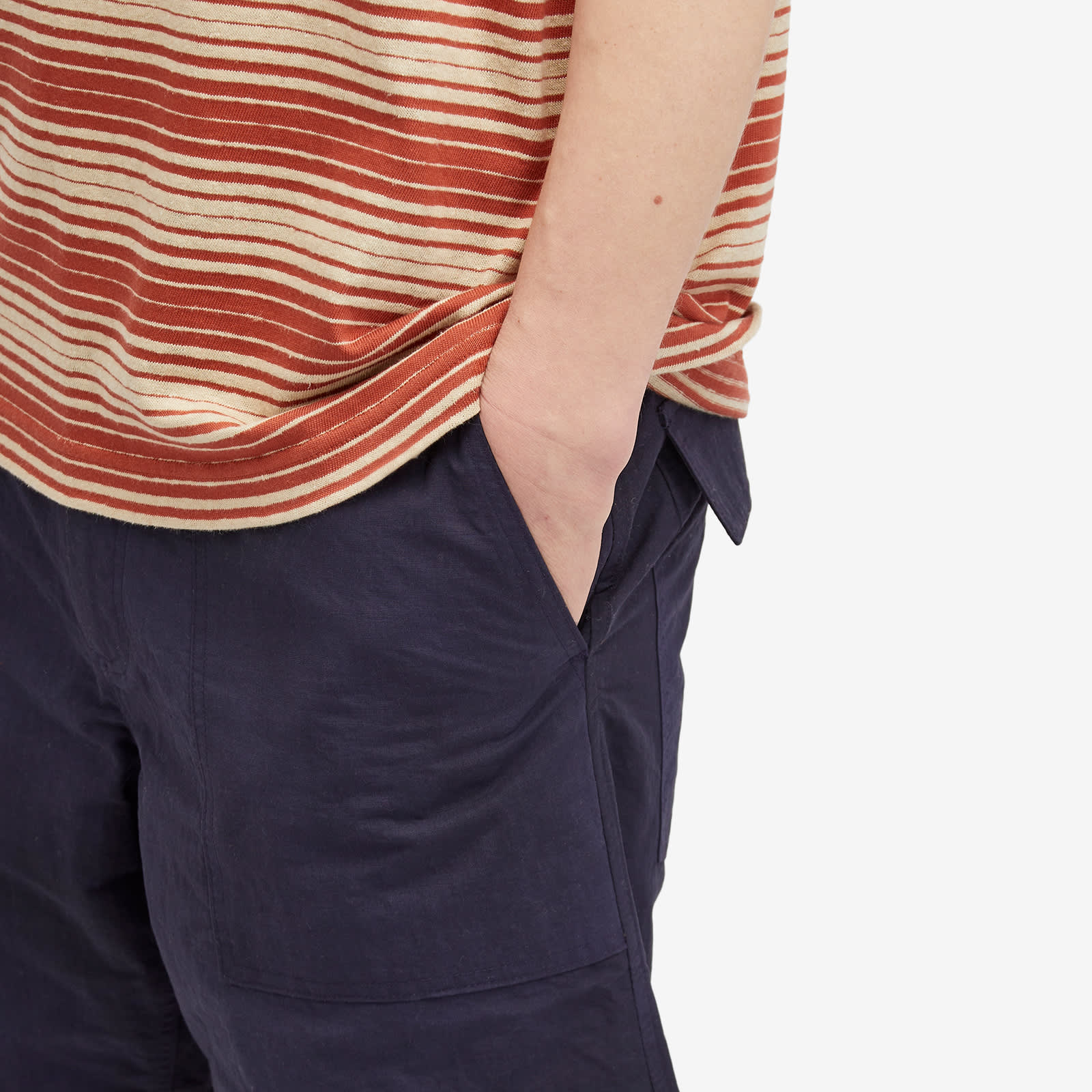 Norse Projects Lukas Relaxed Wave Dye Shorts Dark Navy | END. (US)