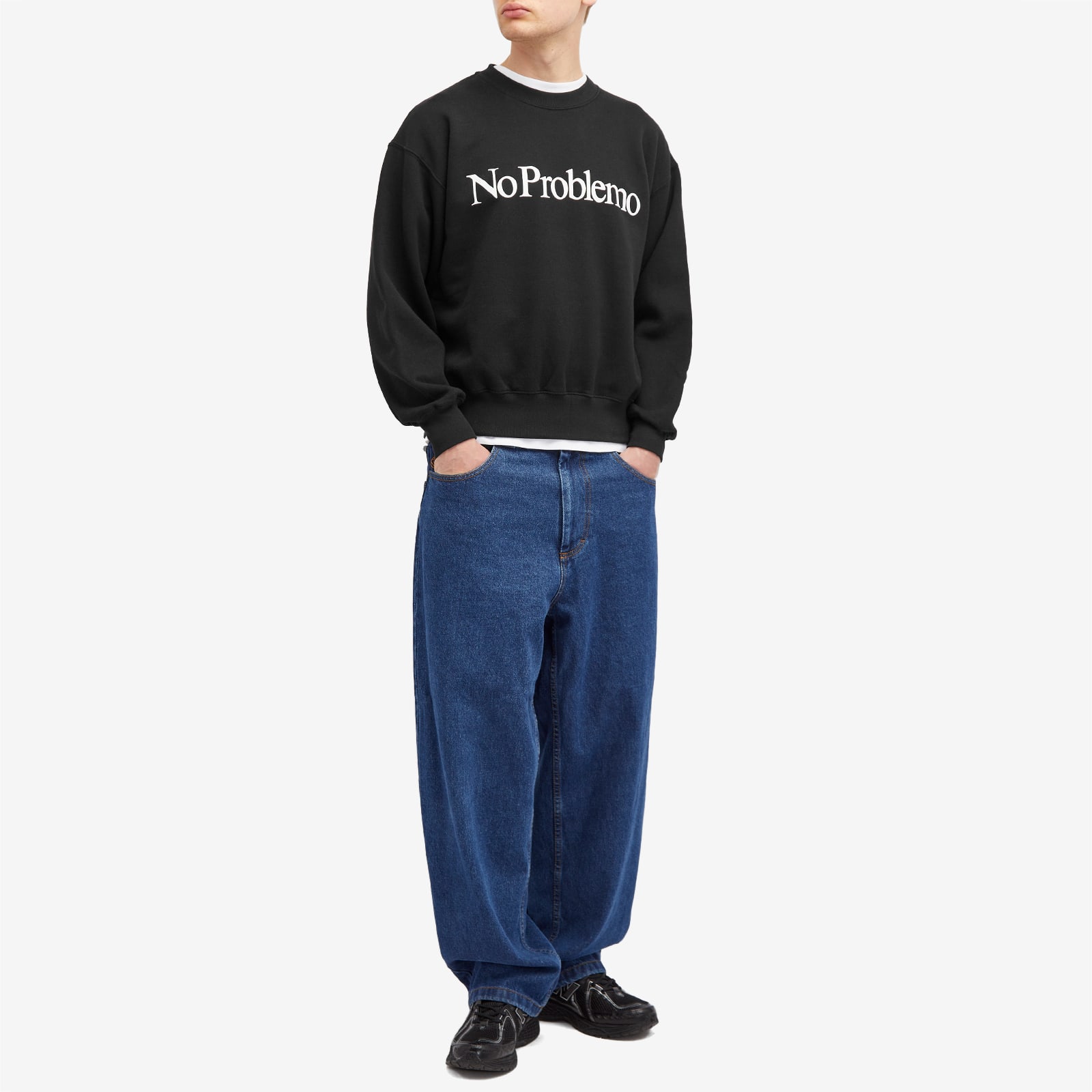 No Problemo Crew Sweatshirt Black | END. (CA)