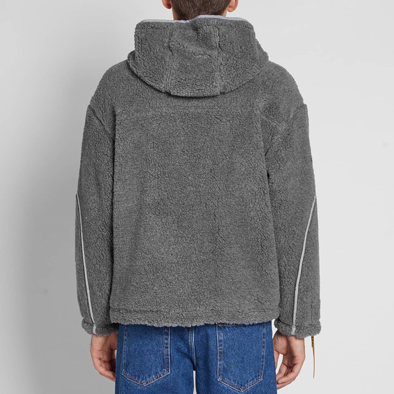 ADER error Sherpa Zip Hoody Grey | END.