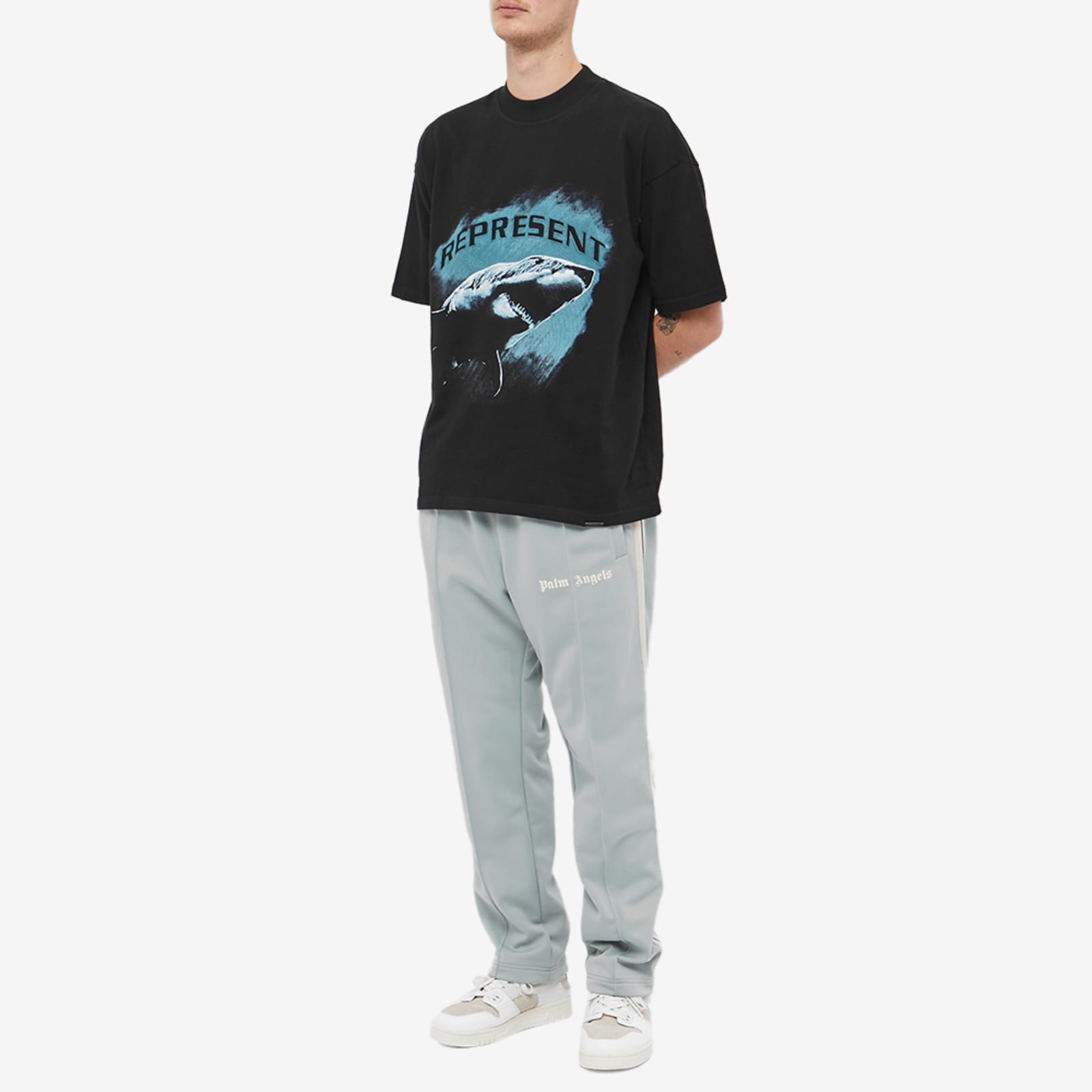 Represent Shark T-Shirt Jet Black | END. (GB)