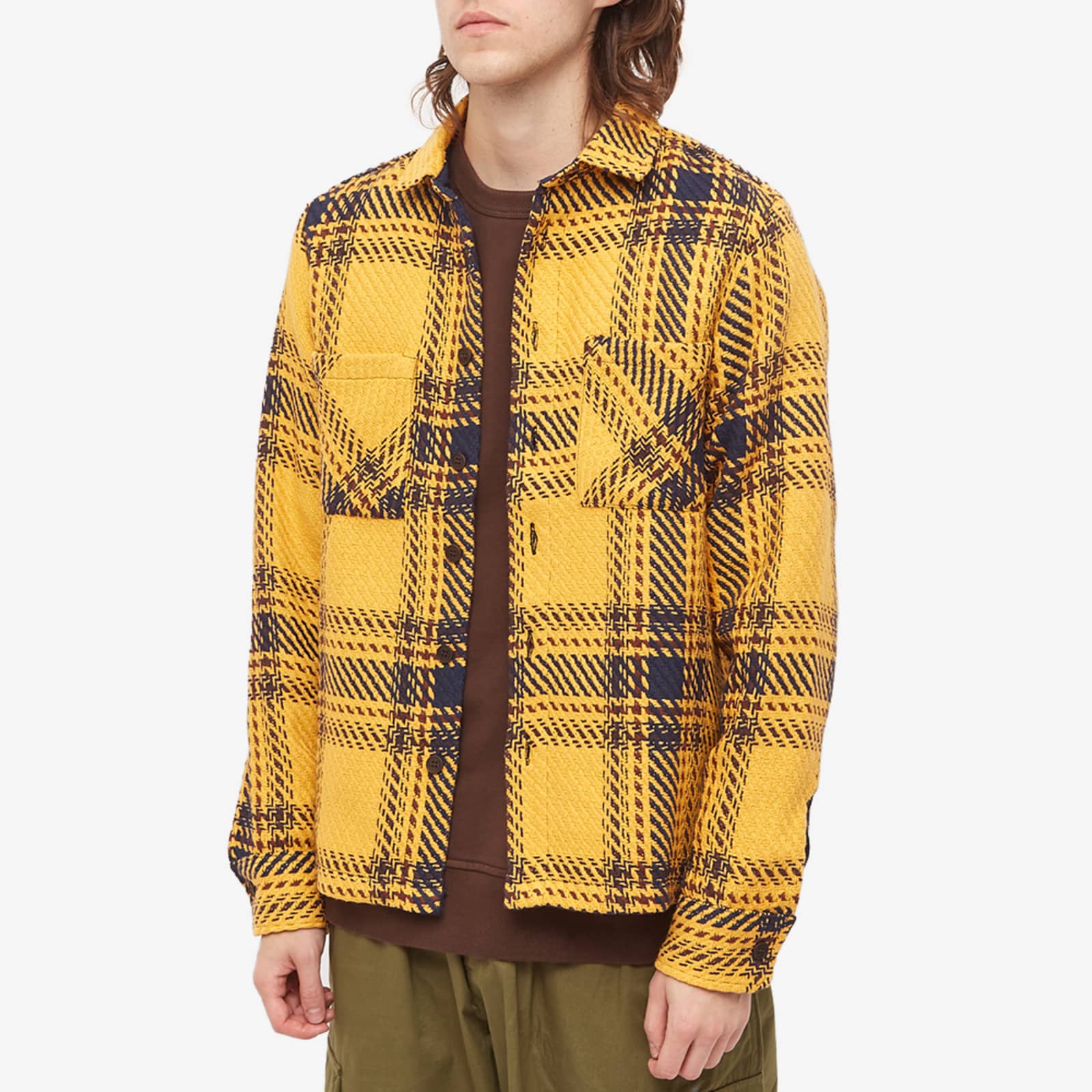 Wax London Whiting Overshirt Yellow | END. (US)