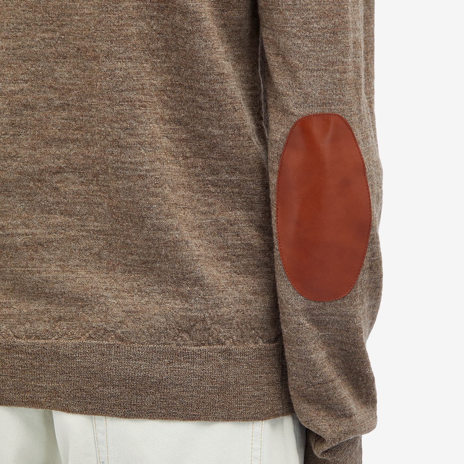 Maison Margiela Elbow Patch Crew Neck Jumper Walnut | END. (KR)