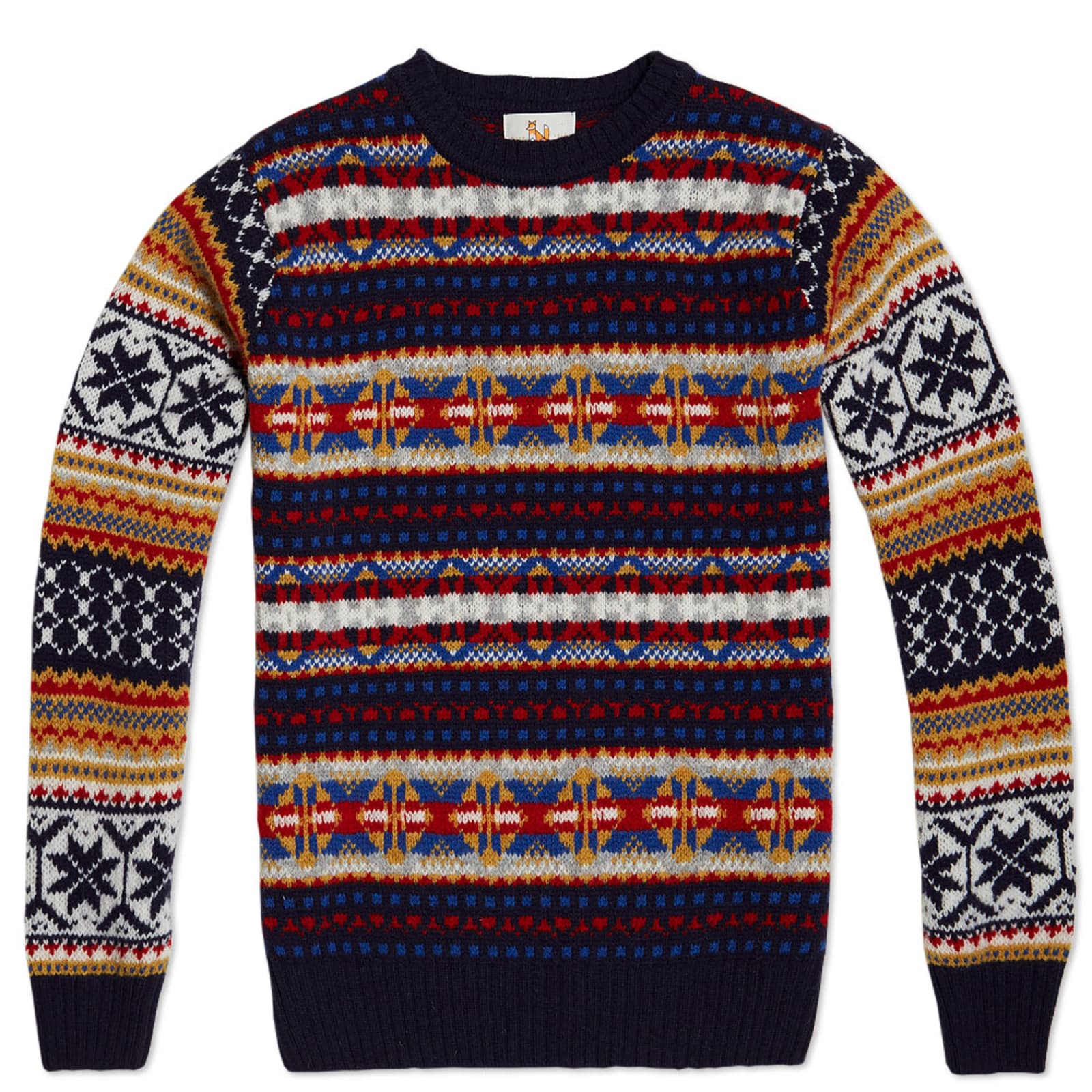 William Fox & Sons Fair Isle Crew Knit Multi | END. (AU)