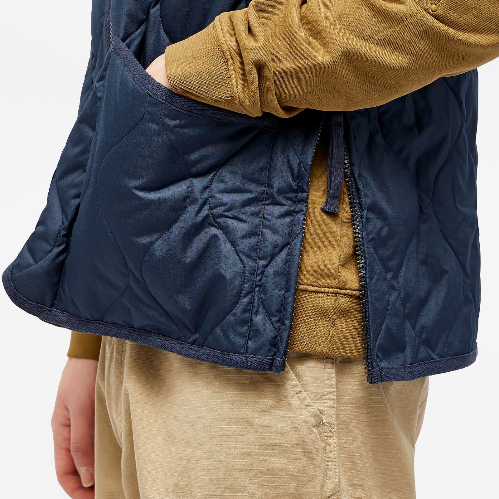 Taion Military Zip Down Vest Dark Navy | END. (US)
