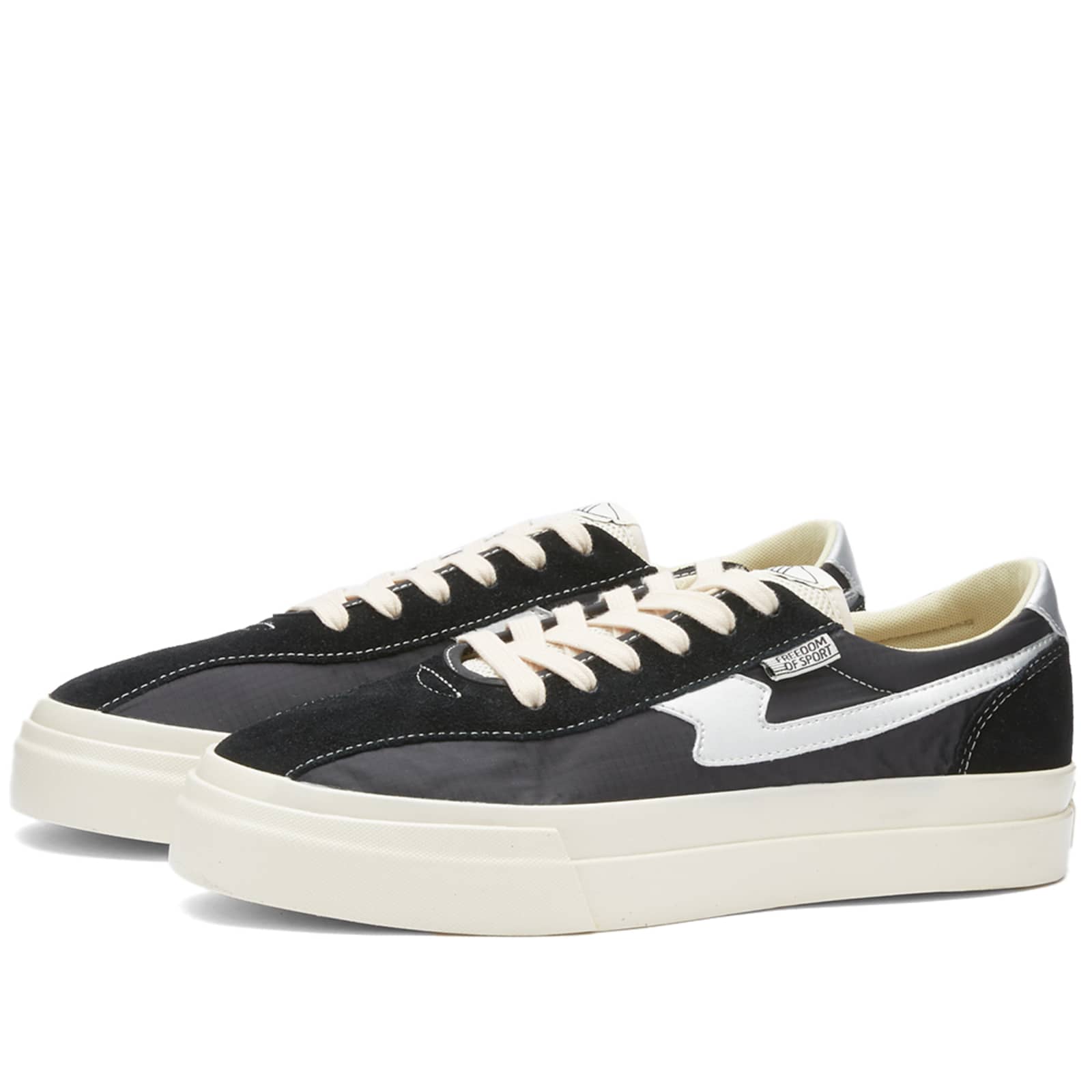 Stepney Workers Club Dellow S-Strike Ripstop Sneaker Blk & Silver | END.