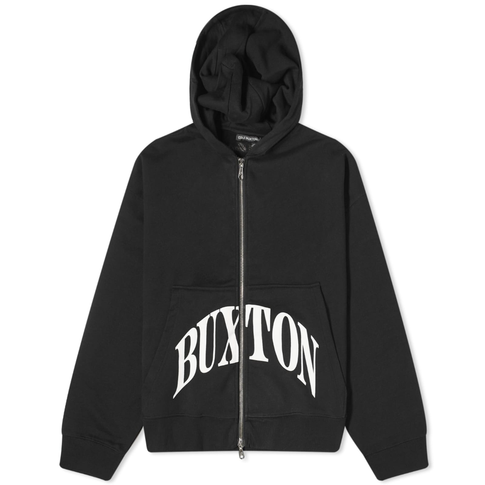 Cole Buxton Cropped Logo Zip Hoodie Black | END. (GB)