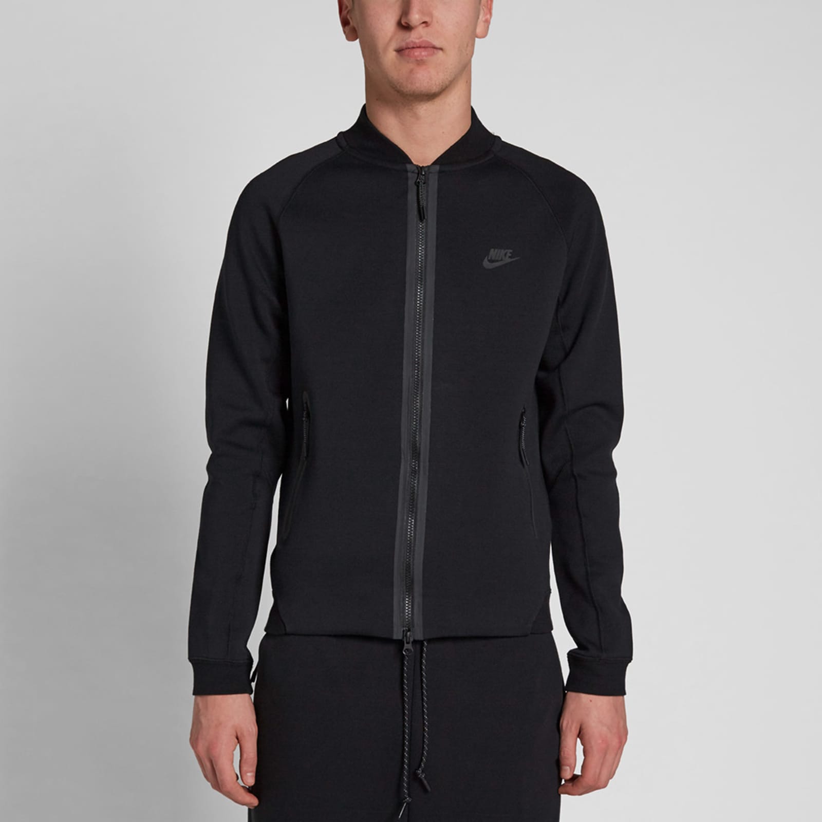 Nike Tech Fleece Varsity Jacket 1MM Black | END. (GB)
