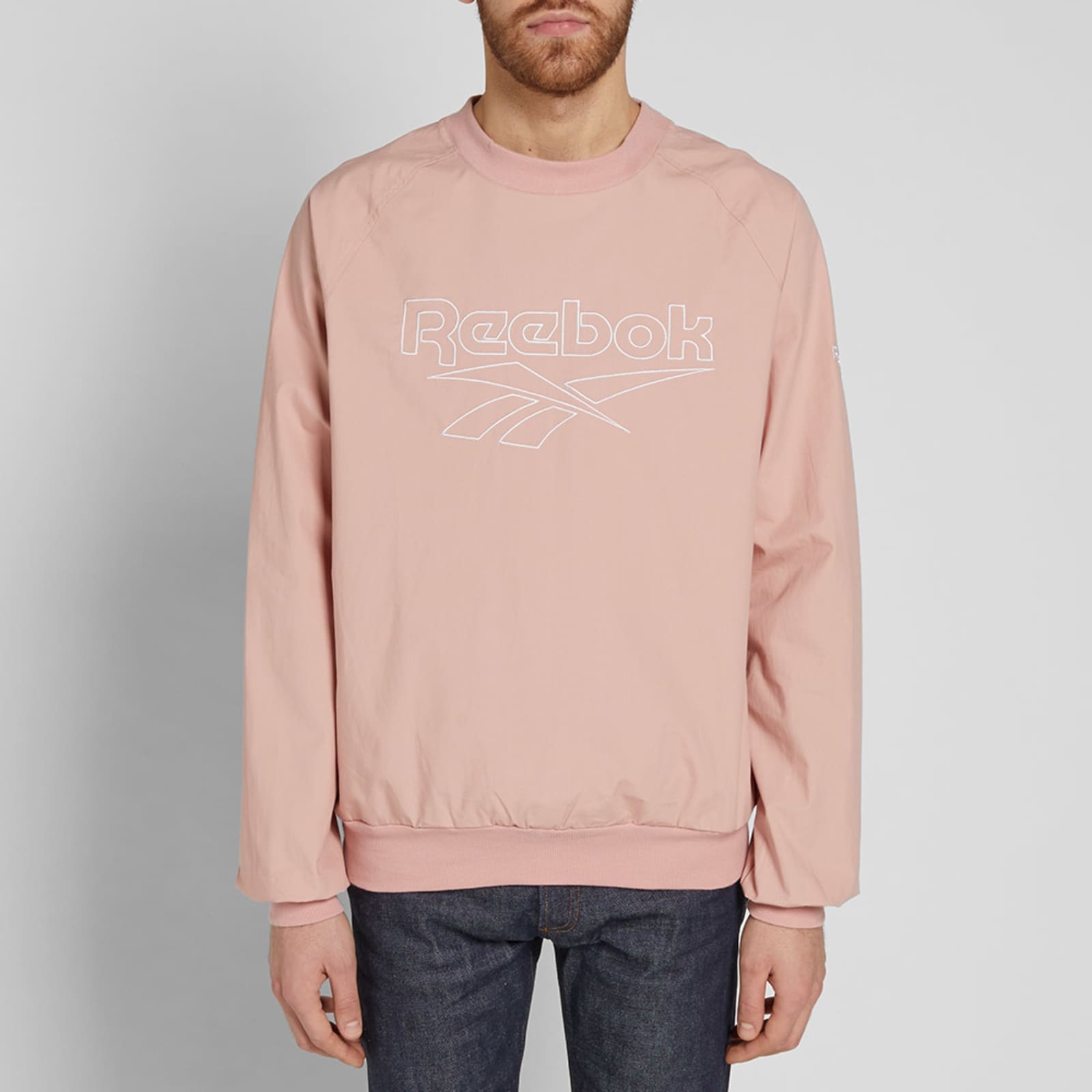 Reebok Woven Crew Sweat Chalk Pink | END. (US)