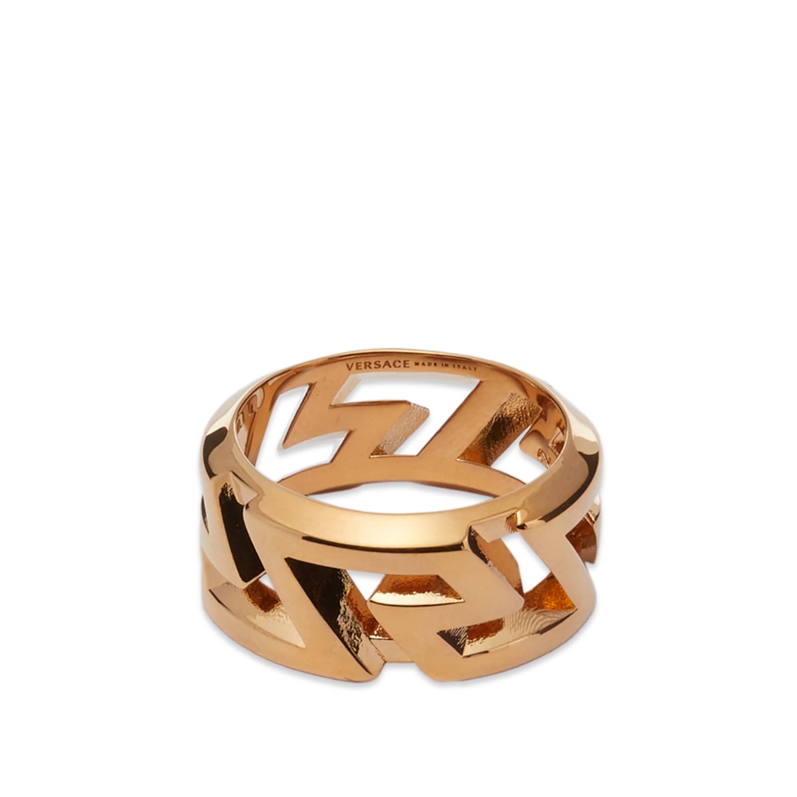 Versace New Logo Ring Gold | END.