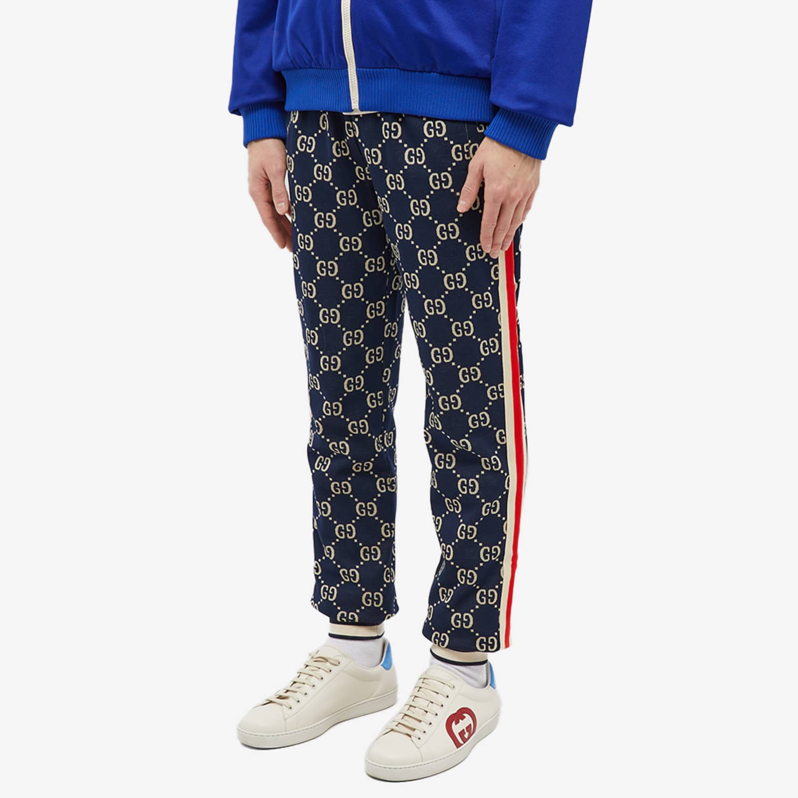 Gucci Gg Web Track Pant Navy | END. (US)