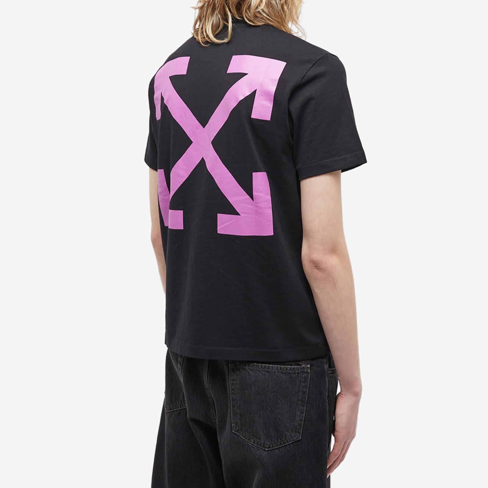 Off-White Arrow Caravaggio St Fran Slim T-Shirt Black | END. (GB)