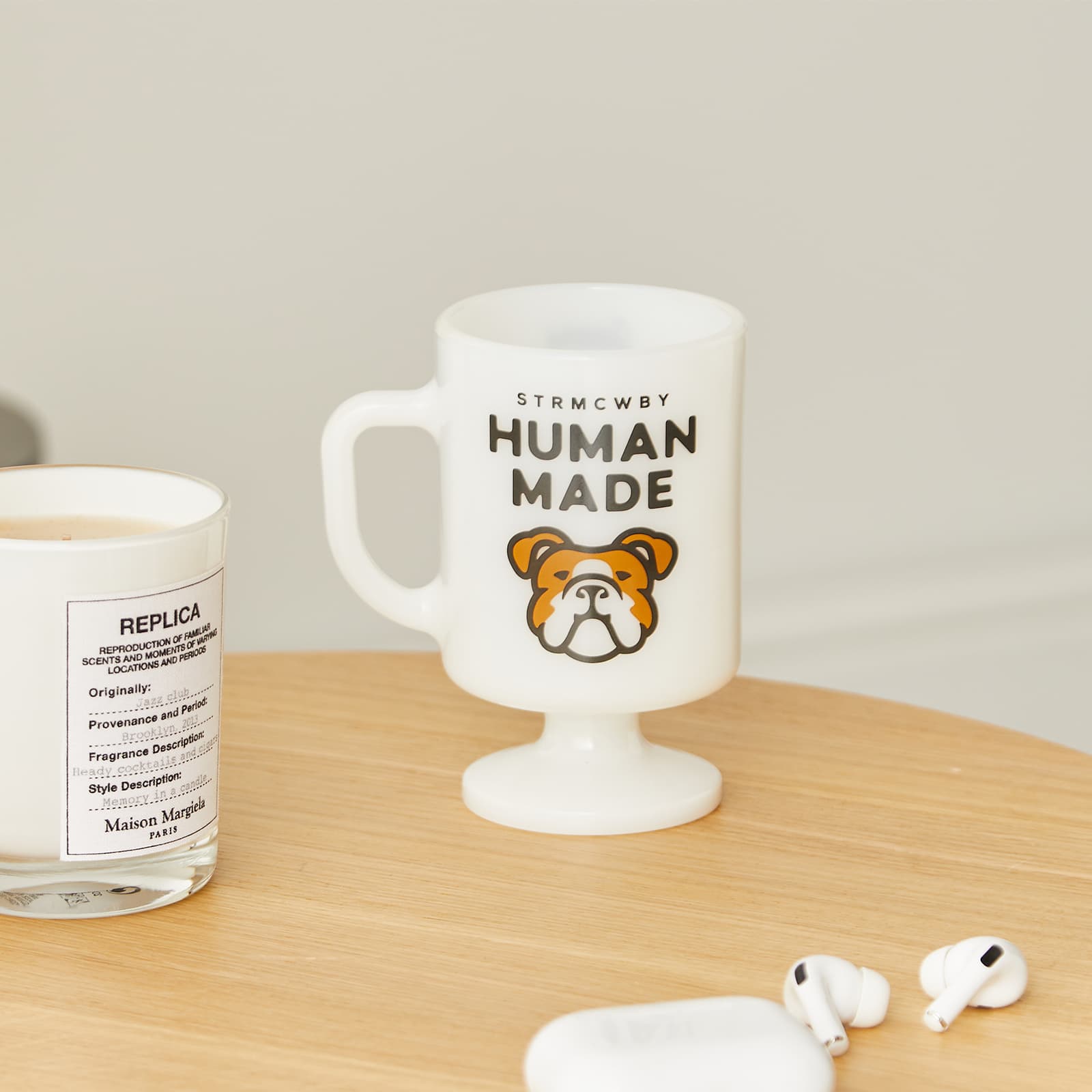 Human Made Glass Pedestal Mug White | END. (US)