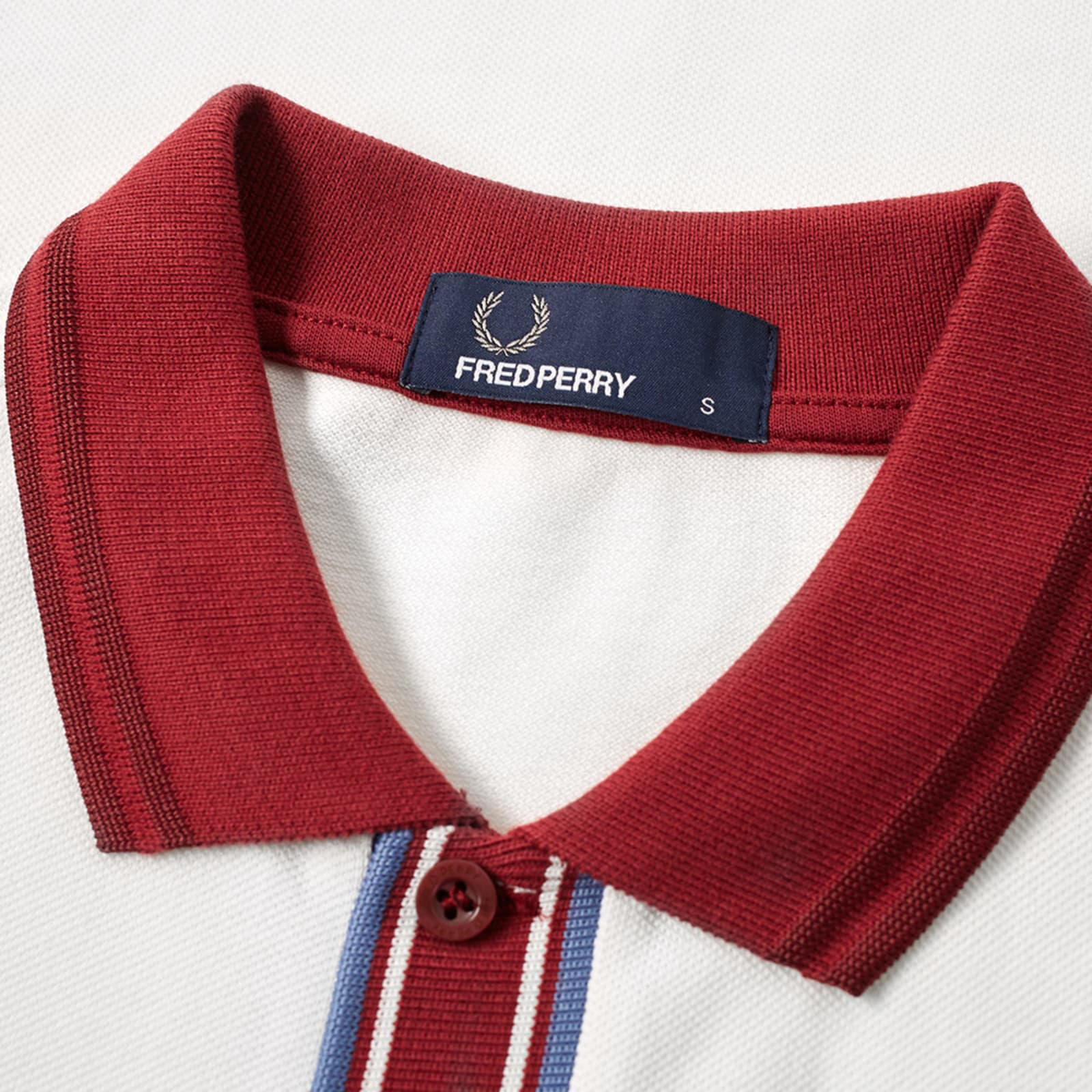 Fred Perry Tipped Placket Pique Polo Snow White | END. (AU)