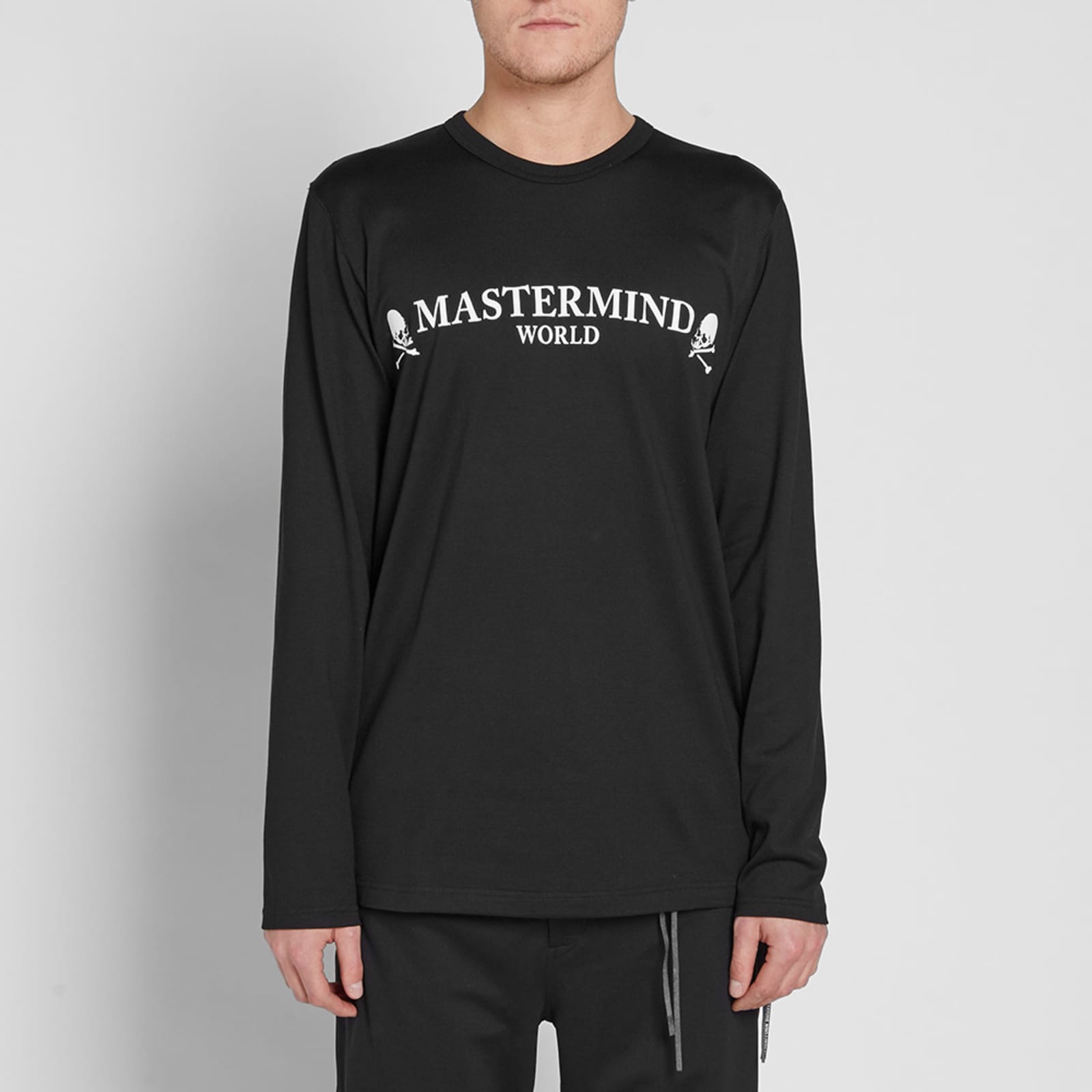 MASTERMIND WORLD Long Sleeve Logo Tee Black | END. (US)