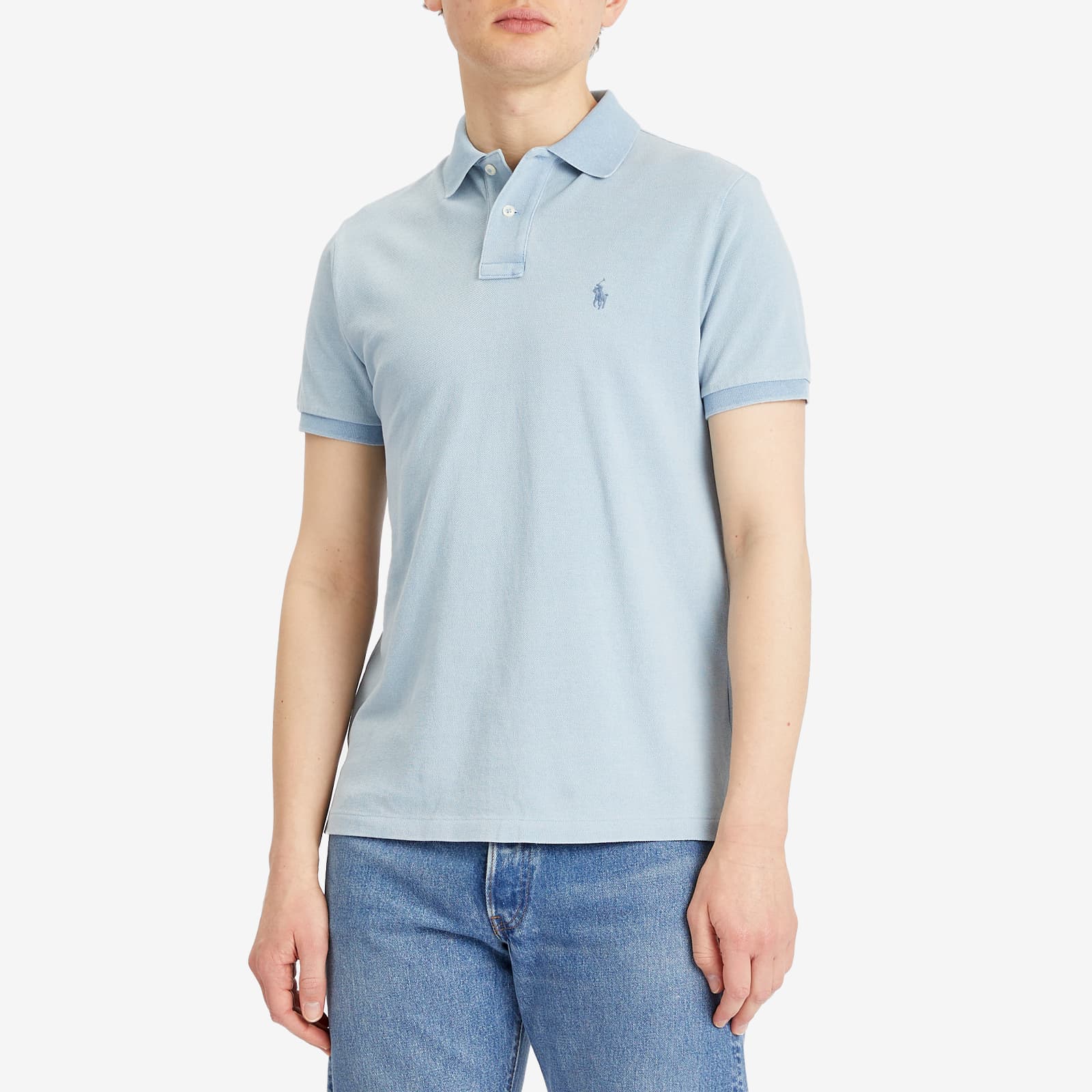 Polo Ralph Lauren Custom Slim Fit Polo Light Indigo | END. (US)