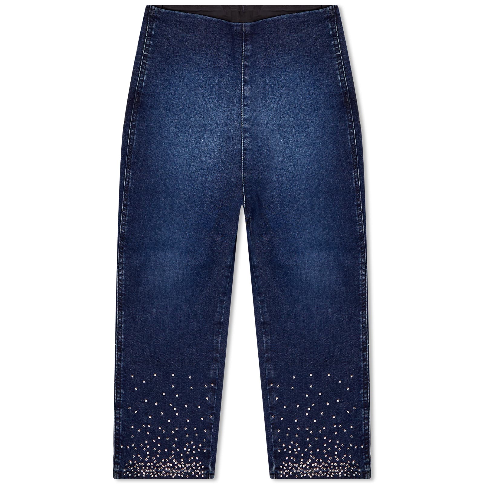 AVAVAV Dollar Embellished Capri Denim Legging Bleach Indigo END KR avavav-dollar-embellished-capri-denim-legging-bleach-indigo-end-kr