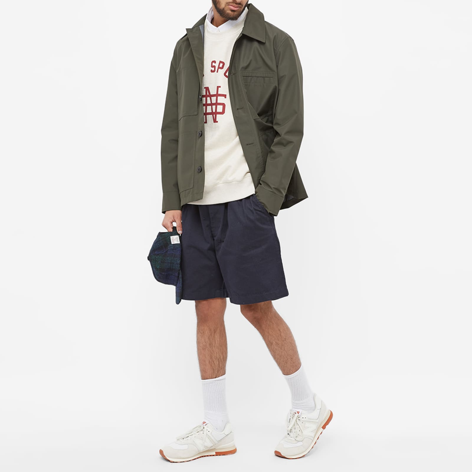 Uniform Bridge Navy Sports Crew Sweat Oatmeal | END. (US)
