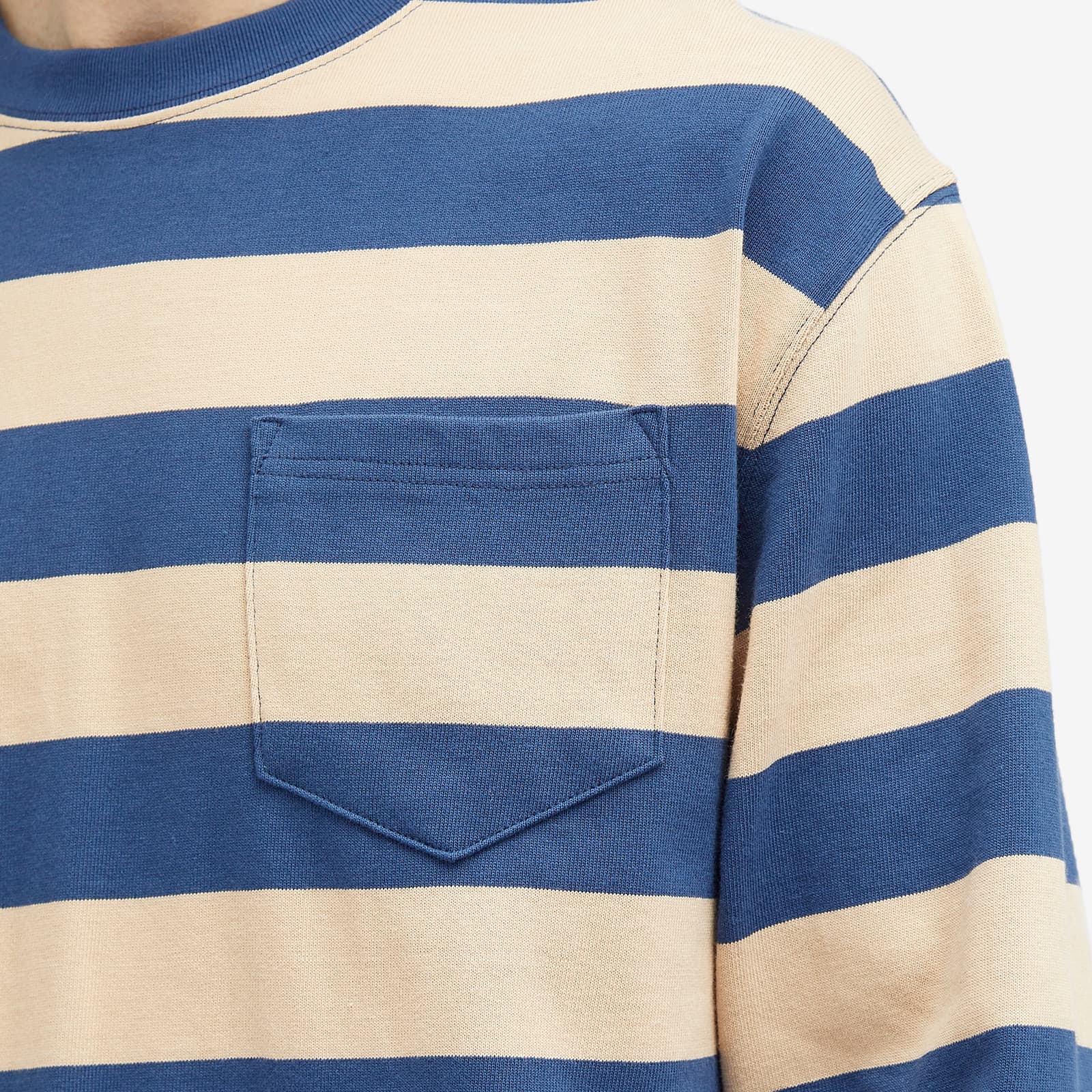 Uniform Bridge Naval Stripe Longsleeve T-Shirt Blue | END. (US)