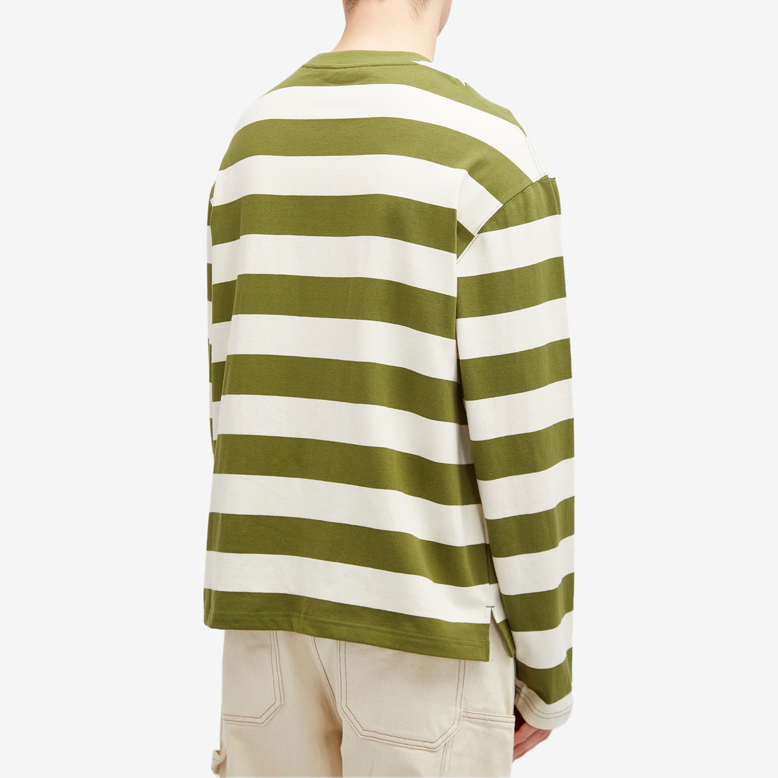 Uniform Bridge Naval Stripe Longsleeve T-Shirt Olive | END. (GB)