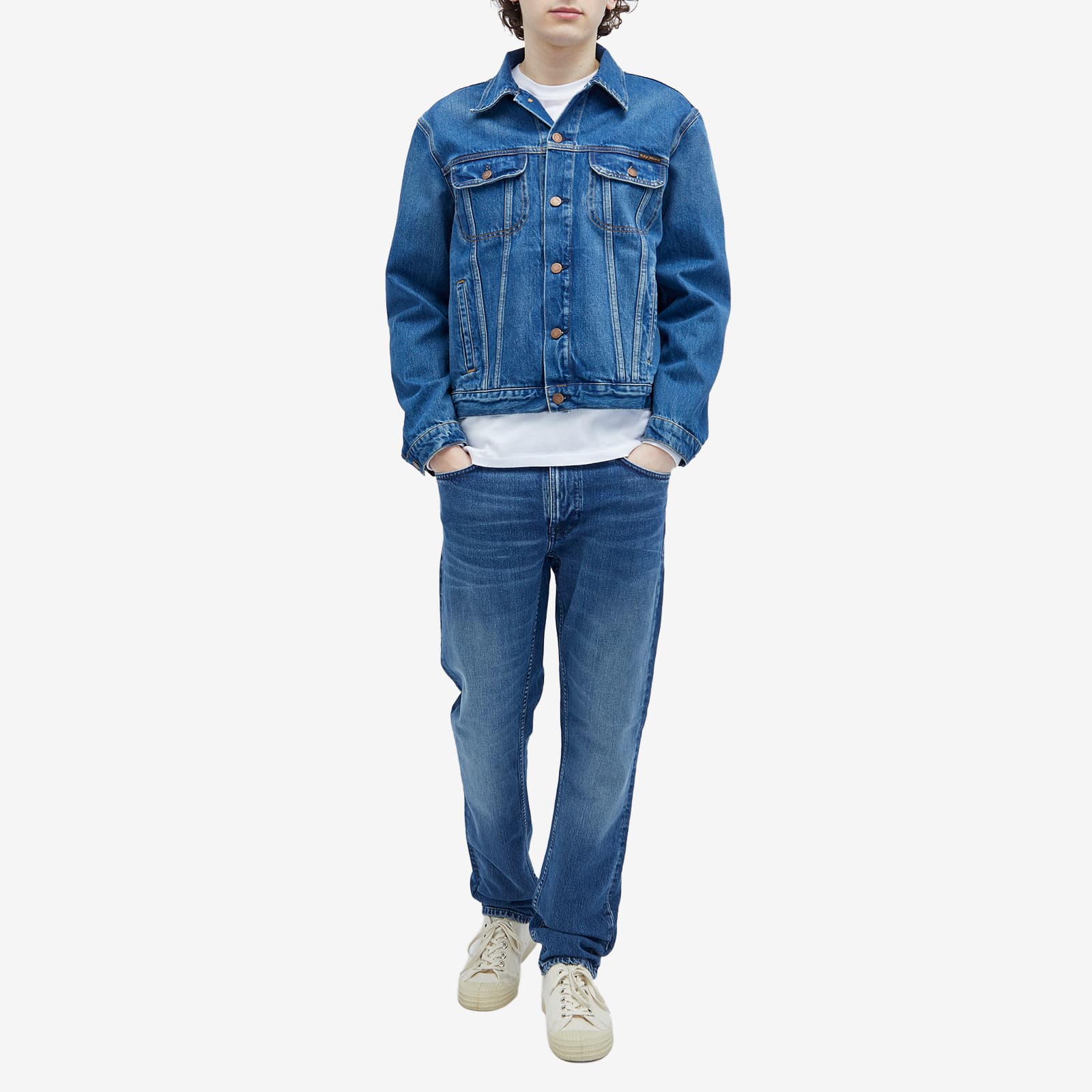 Nudie Danny Denim Jacket Dark Blue | END. (GB)