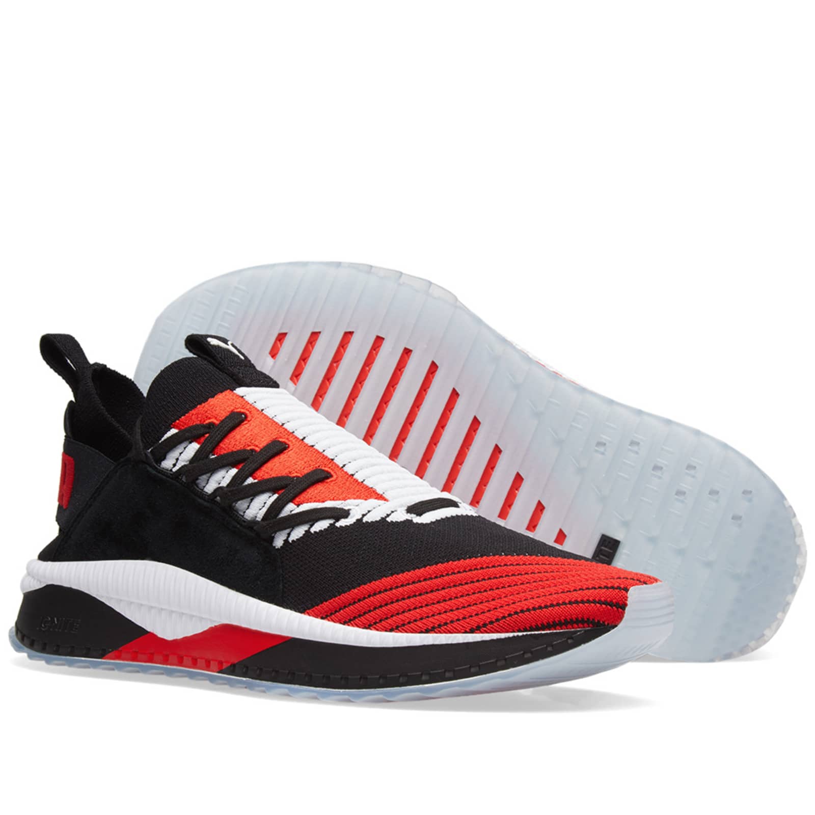 Puma TSUGI JUN Cubism Black, White & Flame Scarlet | END. (US)