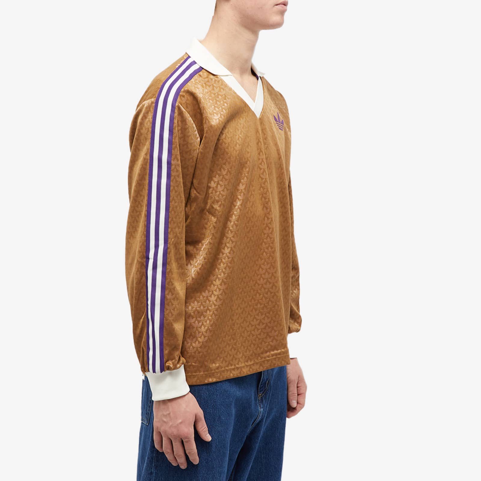 Adidas Long Sleeve Adicolor 70s Vintage T-Shirt Brown Desert | END. (SG)