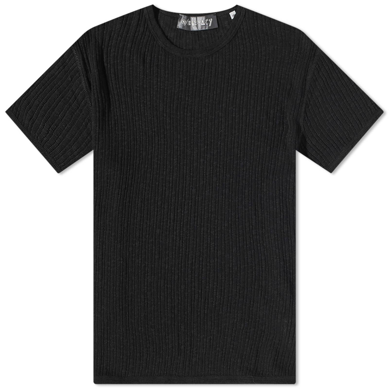 Our Legacy Tanker Rib T-Shirt Black Sparse Rib | END.