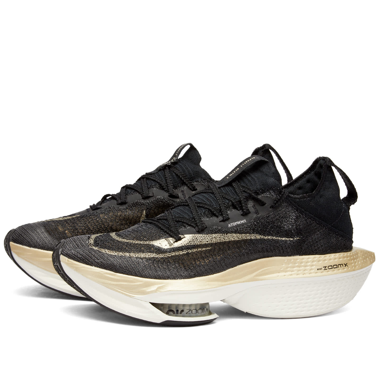 Nike Alphafly 2 Black & Metallic Gold Grain | END. (US)
