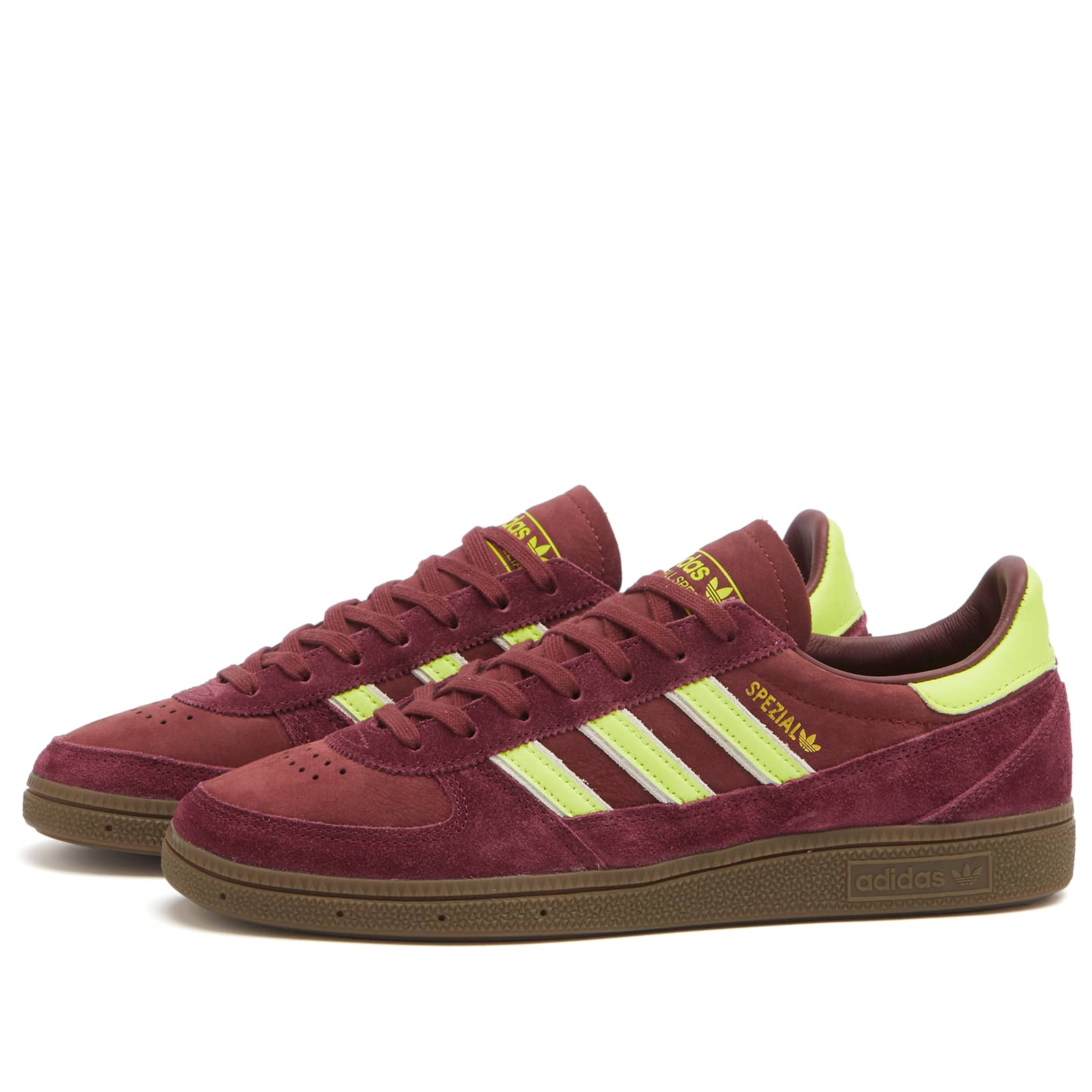 Adidas Handball Spezial Wm Sneaker Shadow Red, Yellow & Off White | END ...