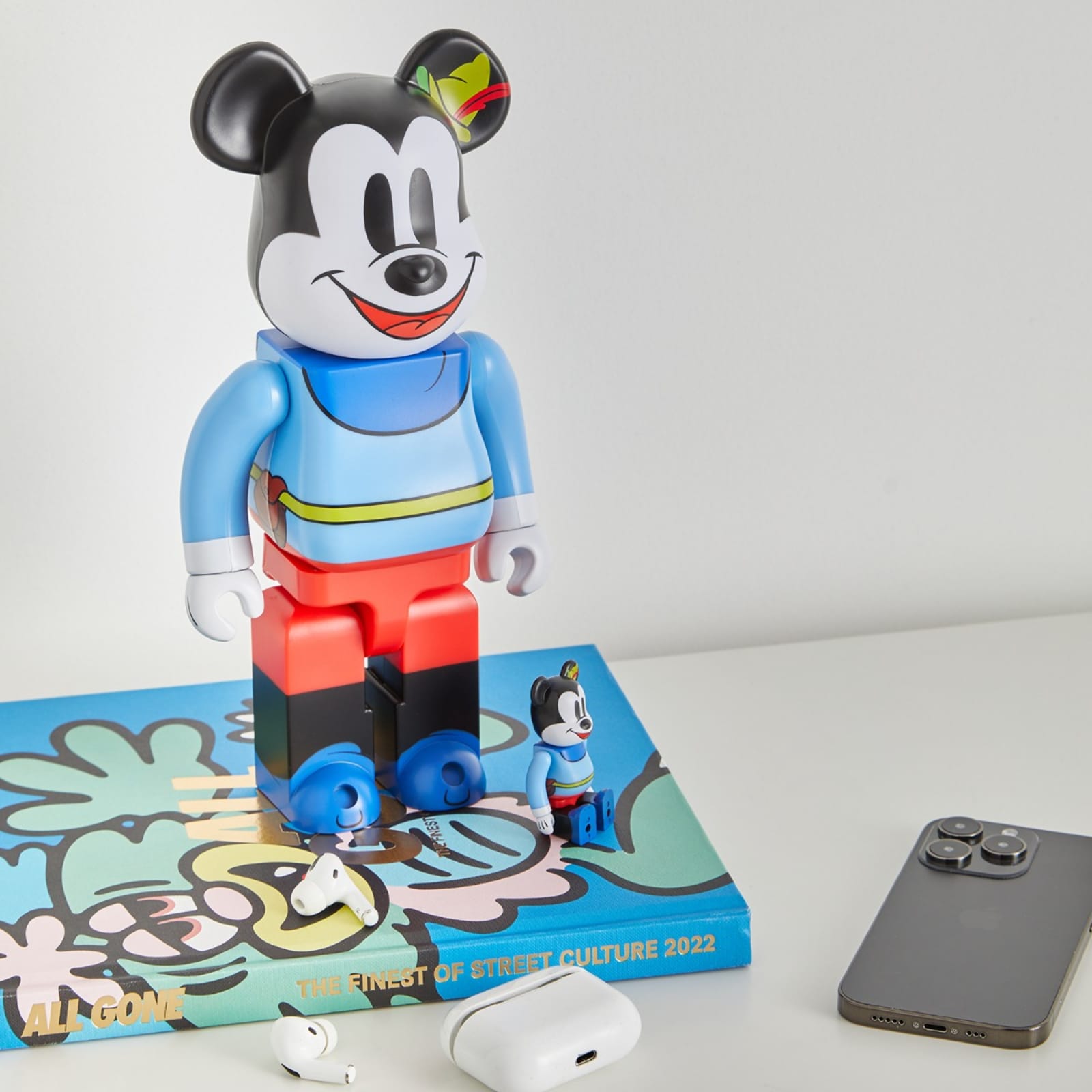 Medicom Be@rbrick Mickey Mouse Brave Little Tailor Multi 100% & 400% ...