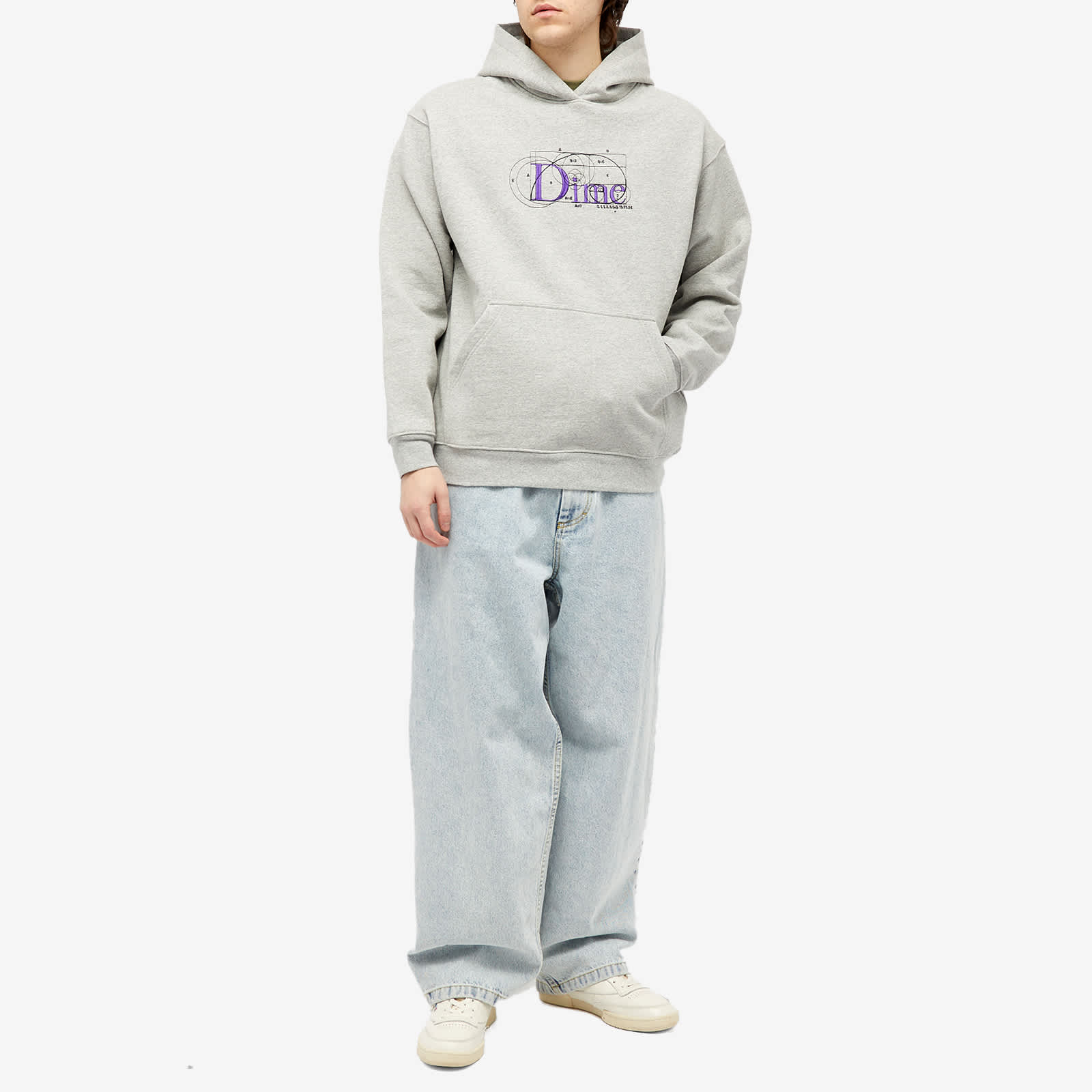 Dime Classic Ratio Hoodie Heather Grey | END. (GB)