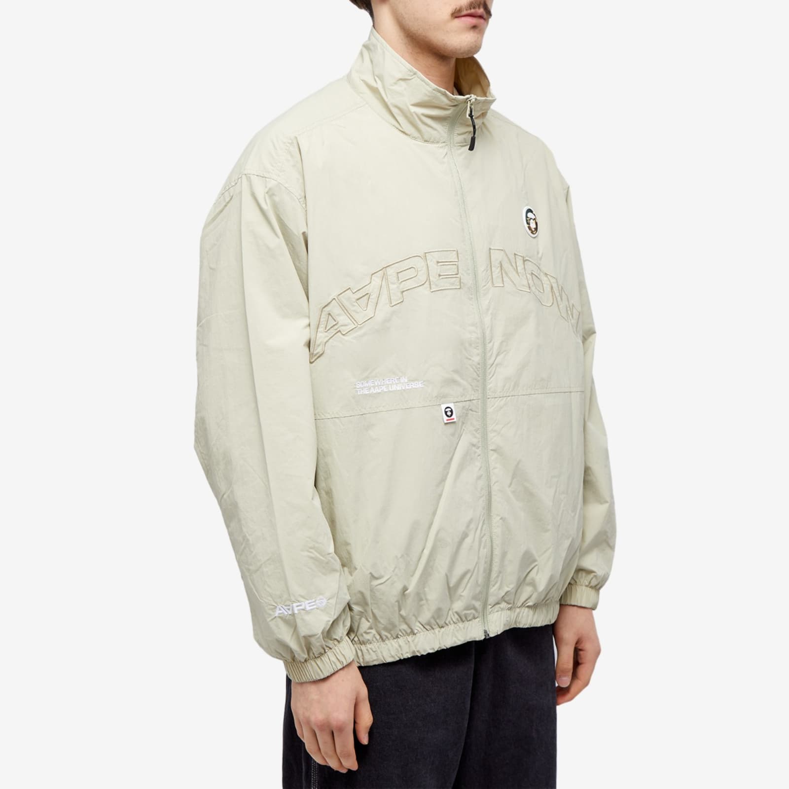 AAPE Now Nylon Sport Jacket Ivory (Grey) | END. (KR)