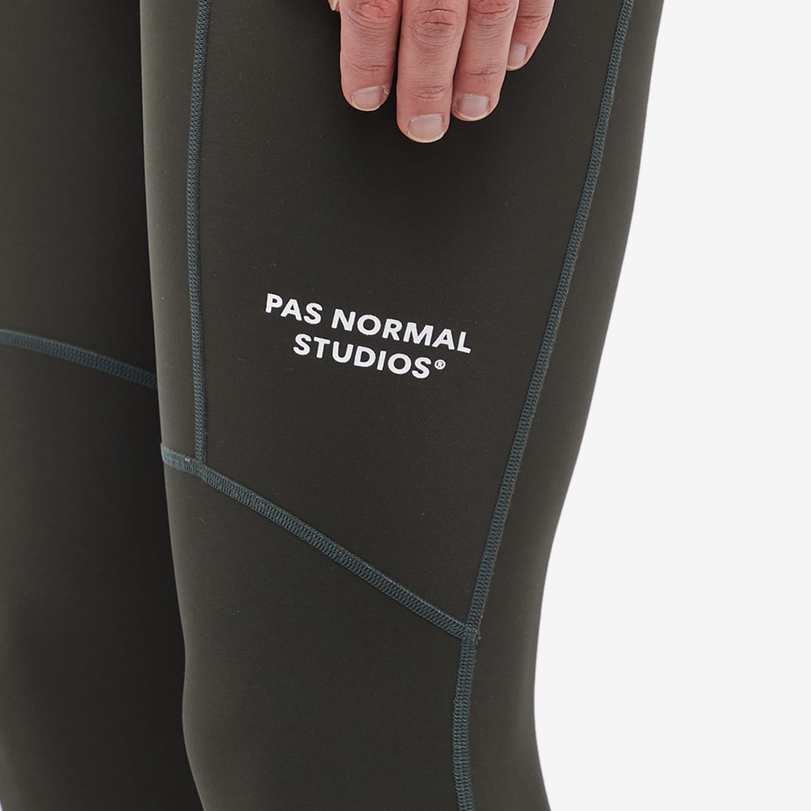 Pas Normal Studios Essential Thermal Long Bib Dark Olive | END. (AR)