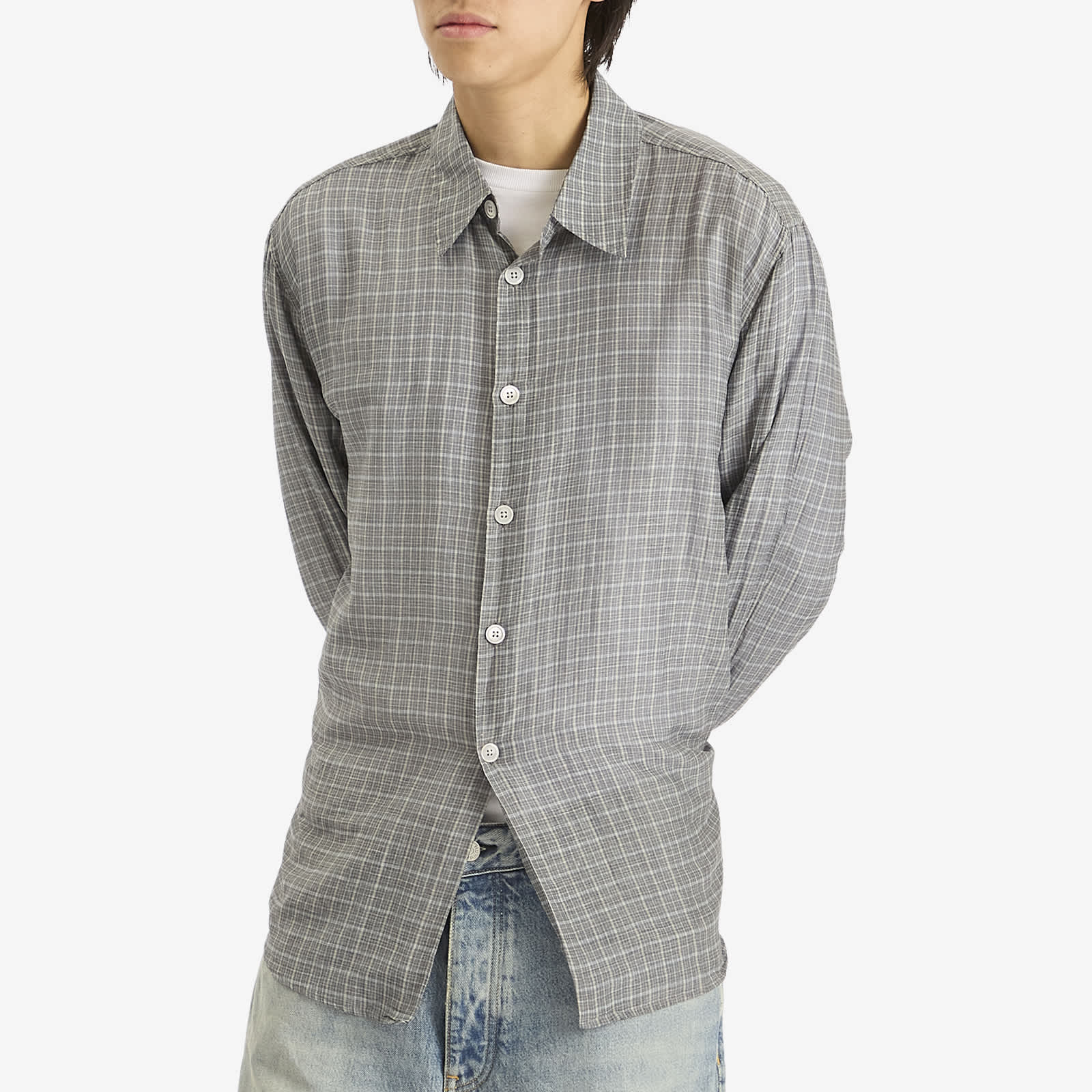 Our Legacy Beyond Shirt Picnic Check Cotton Silk | END. (US)