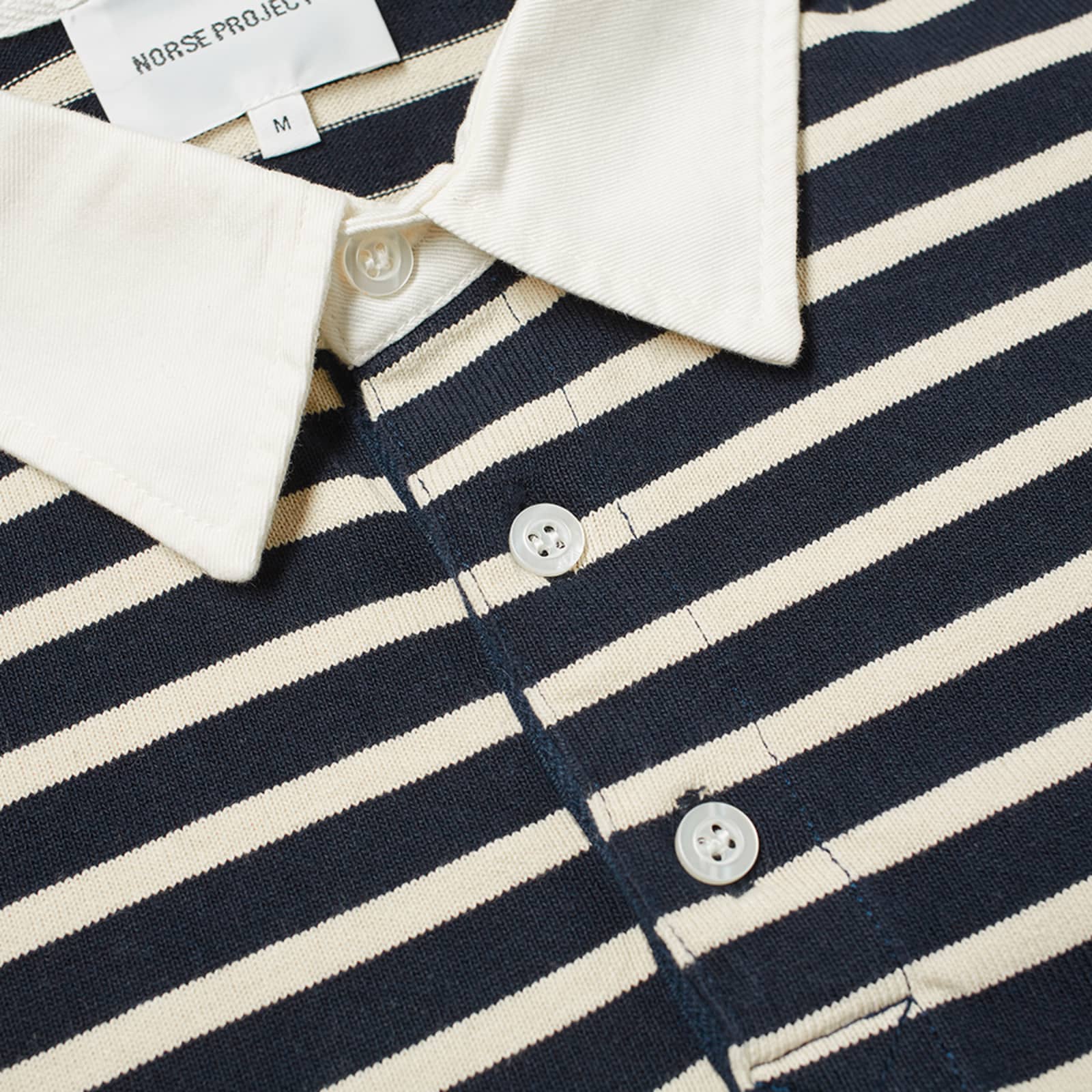 Norse Projects Long Sleeve Ruben Polo Navy | END.